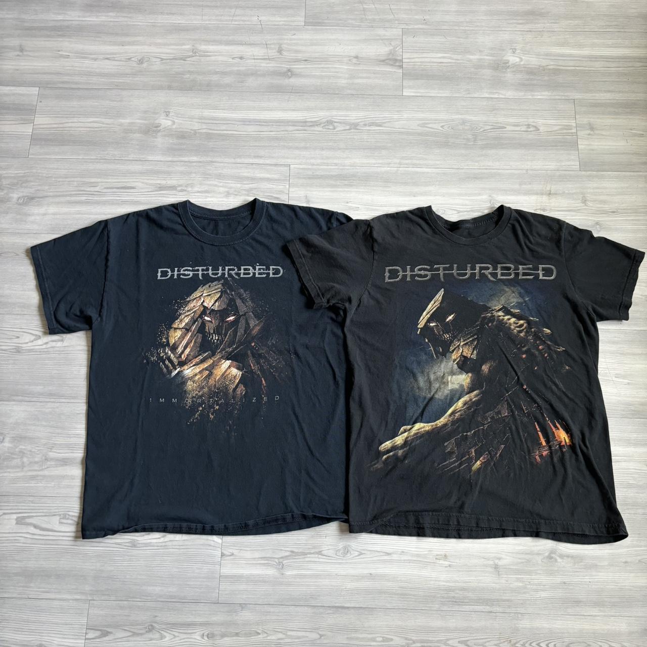 Disturbed Band tour shirts bundle Both fit large... - Depop