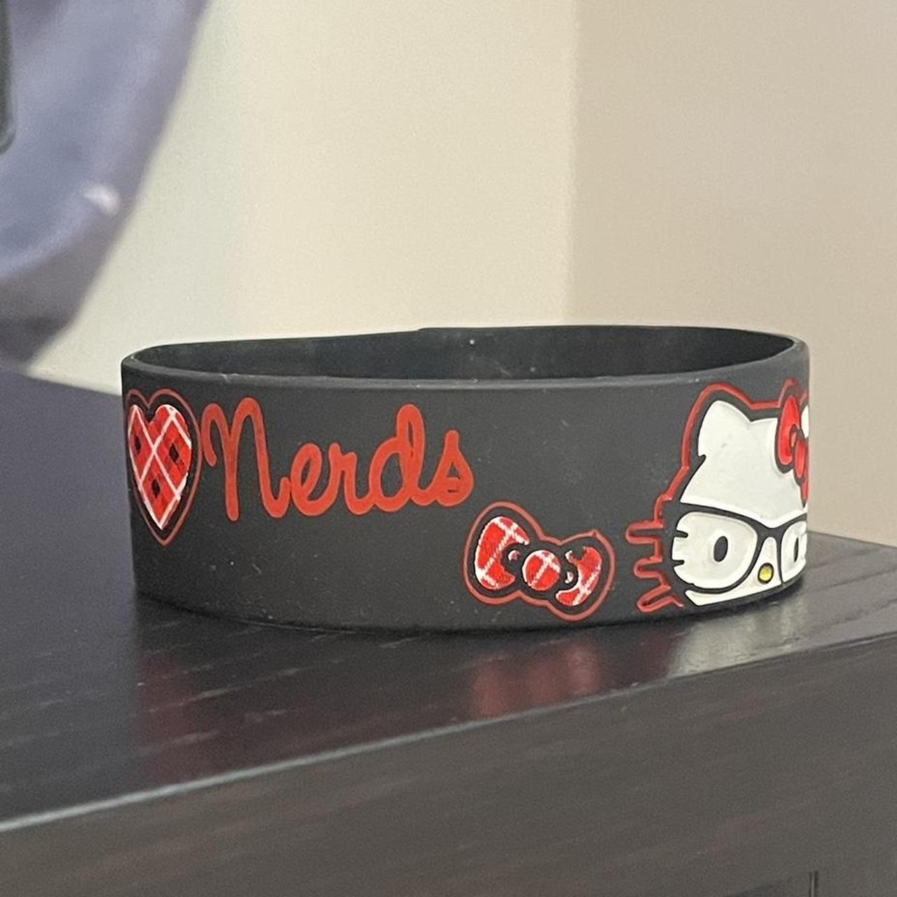 I ️ nerds hello kitty rubber bracelet wristband.... - Depop