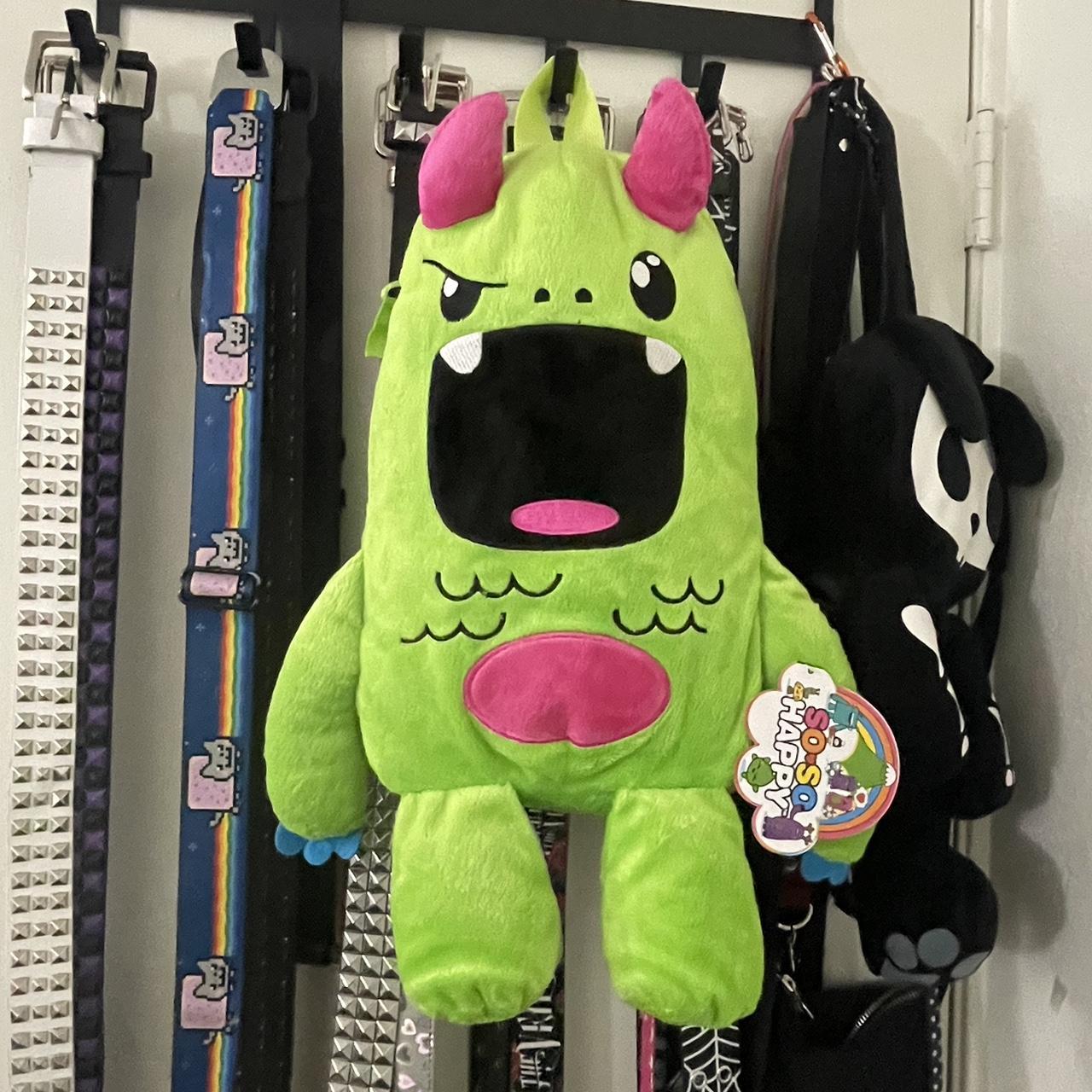 Tribe so so happy monster plush back pack. Saw this... - Depop