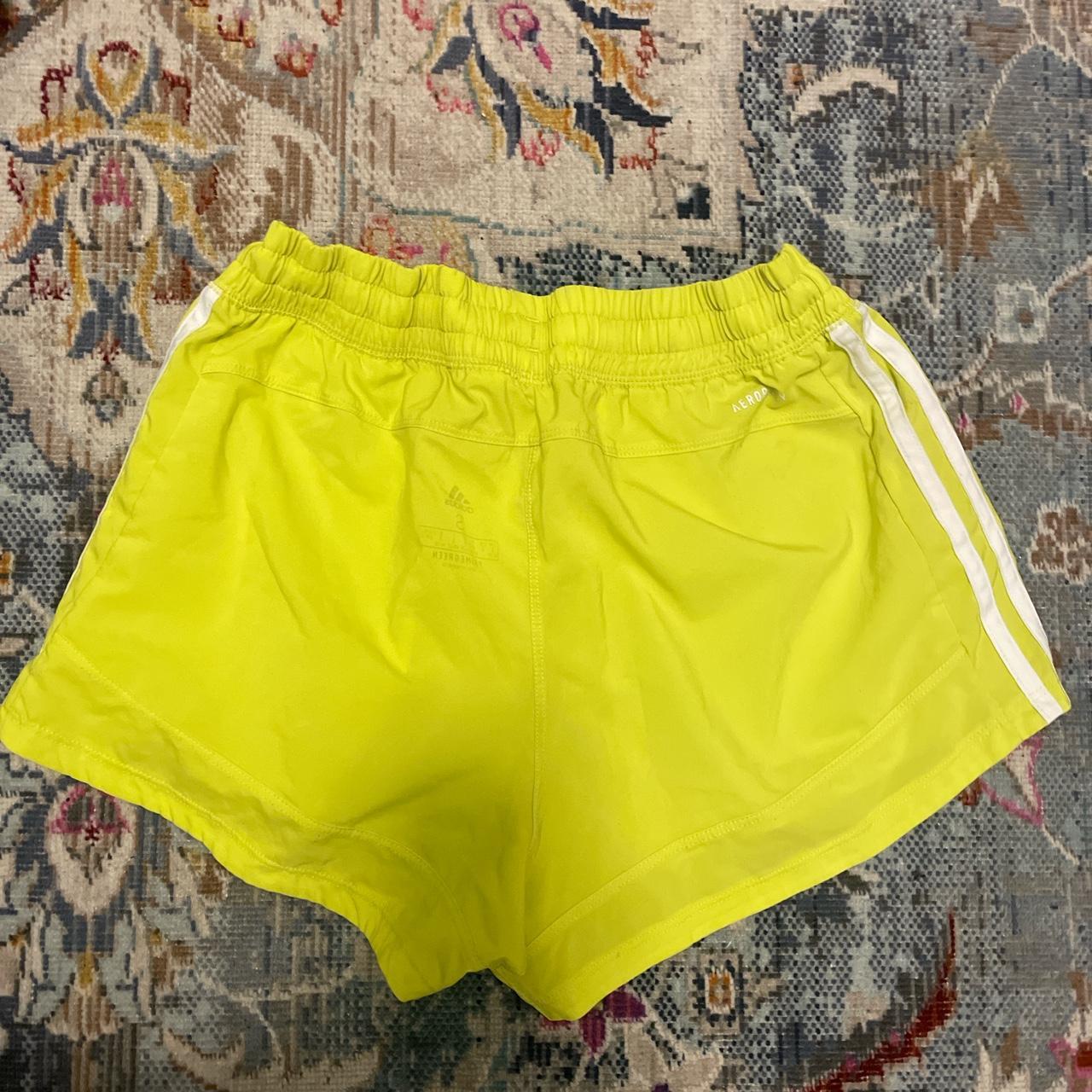 Lime green Adidas shorts! Size: S #runningshorts... - Depop