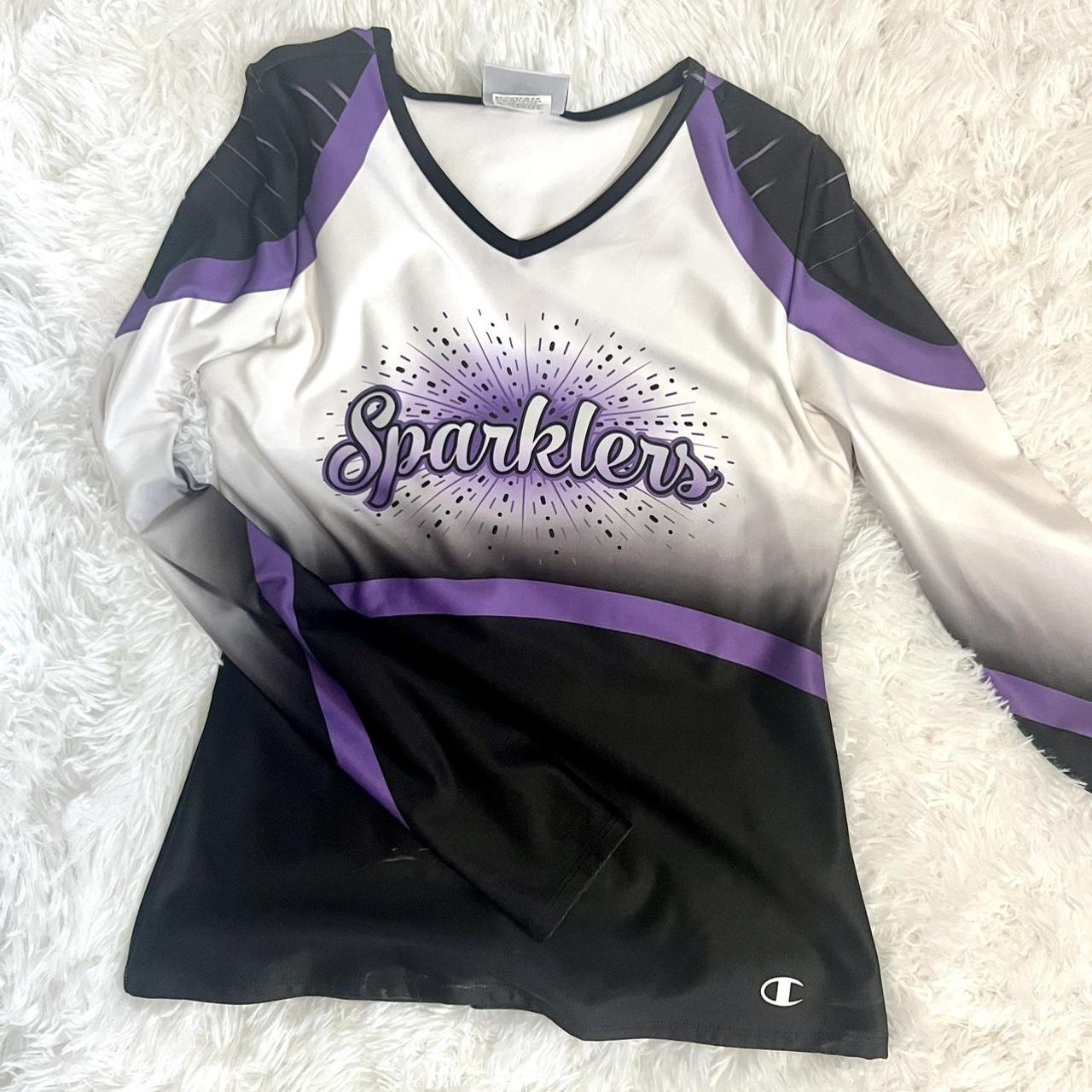 champion allstar cheer uniform long sleeve sparklers... - Depop