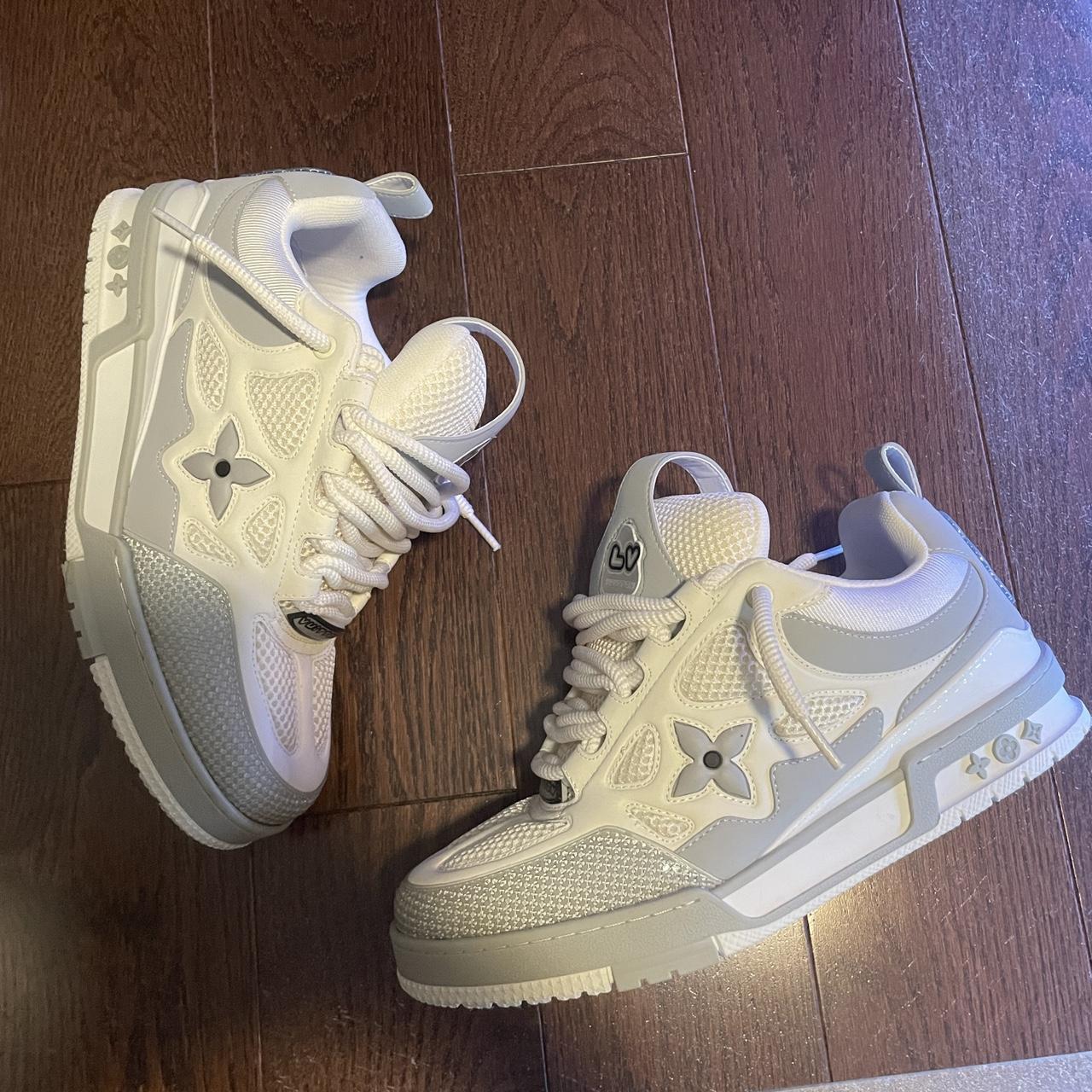 Louis Vuitton LV Skates Grey White Size 9.5 US men’s... | Depop