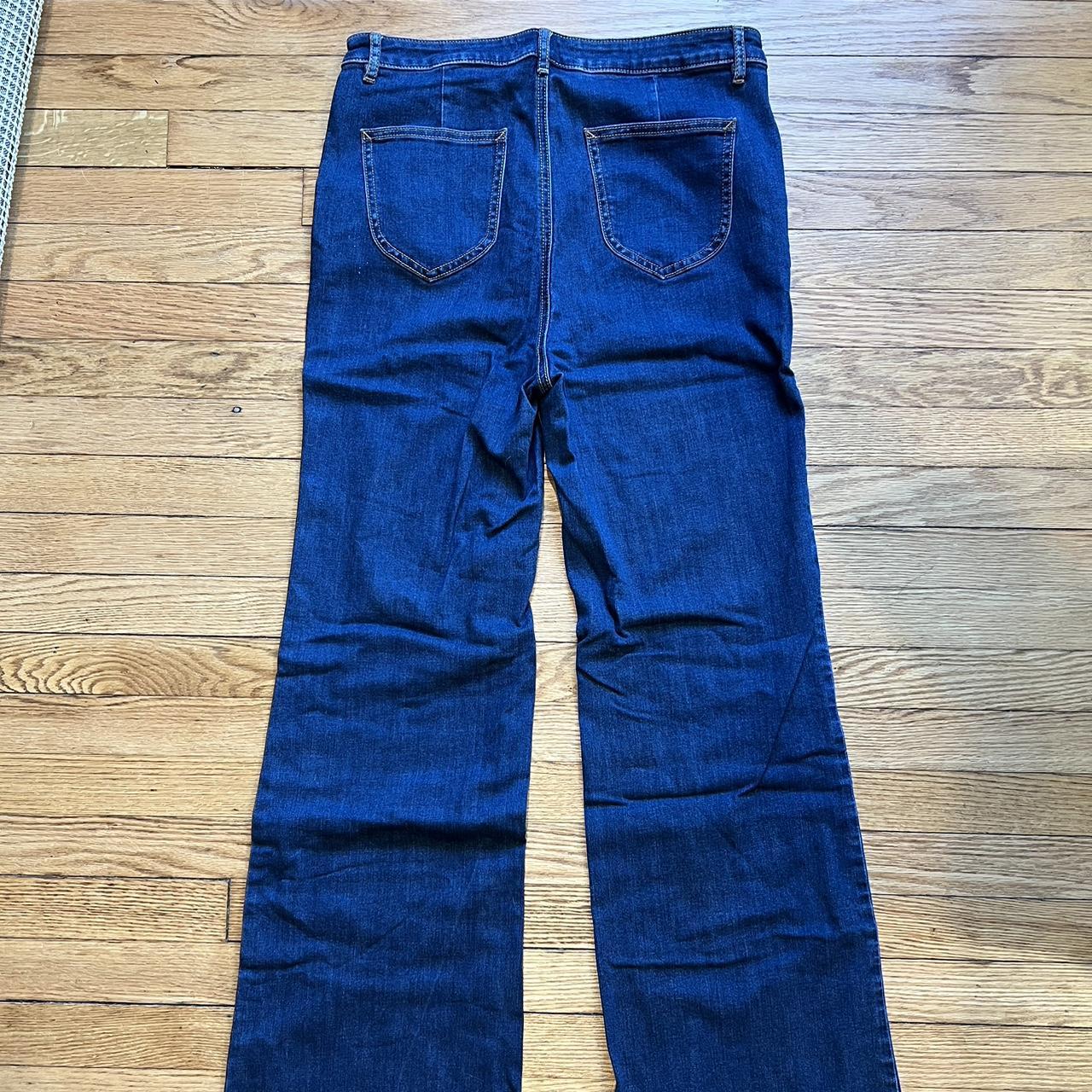 ModCloth 70’s high waist stretch flare jeans, size 12 - Depop