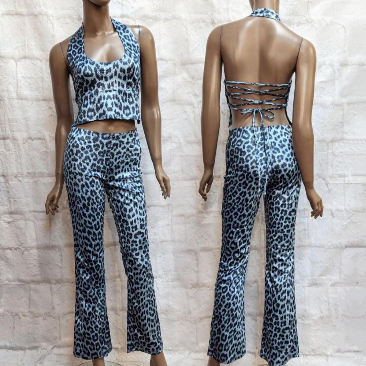 Vintage 90s leopard club set (RUNS SMALL) Good... - Depop