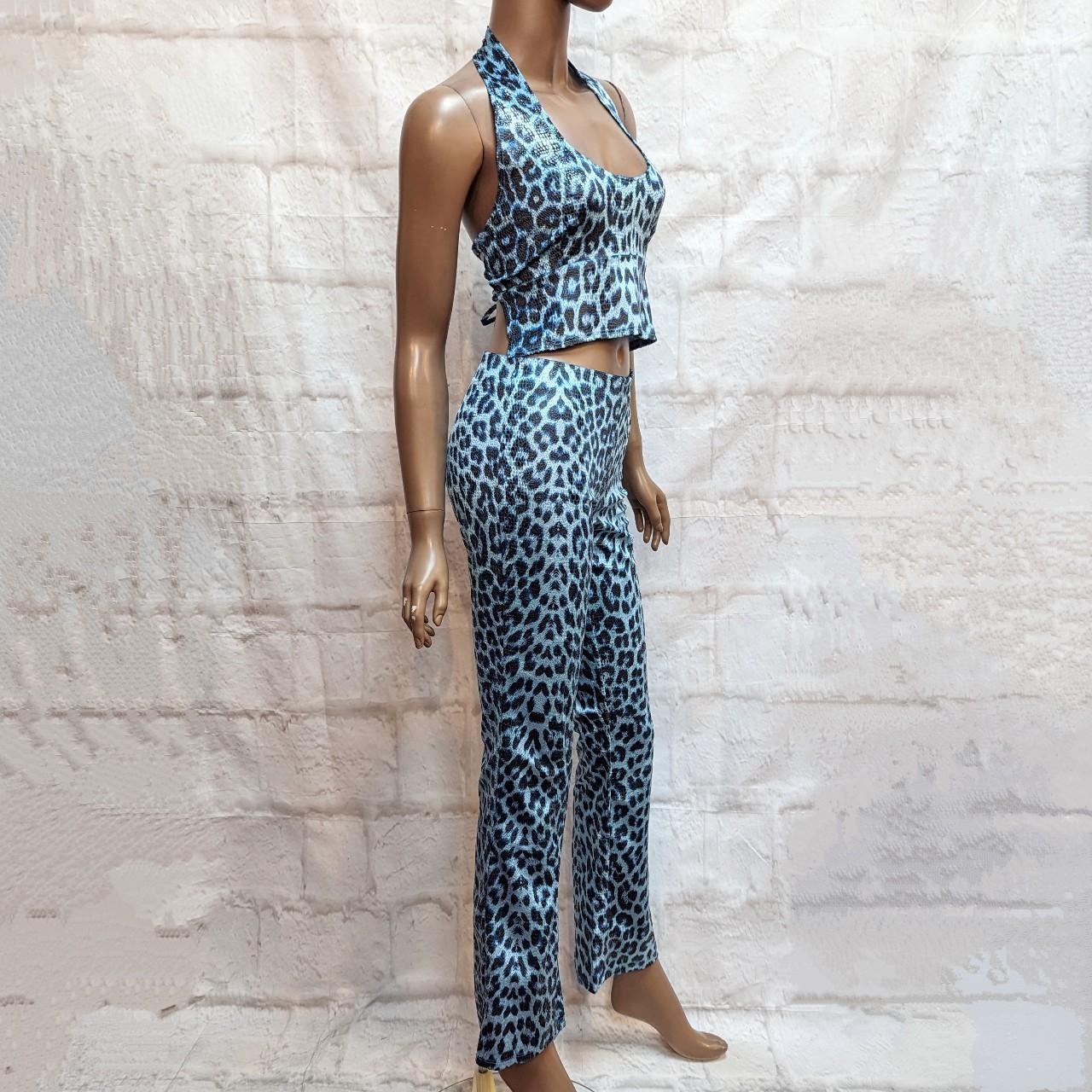 Vintage 90s leopard club set (RUNS SMALL) Good... - Depop