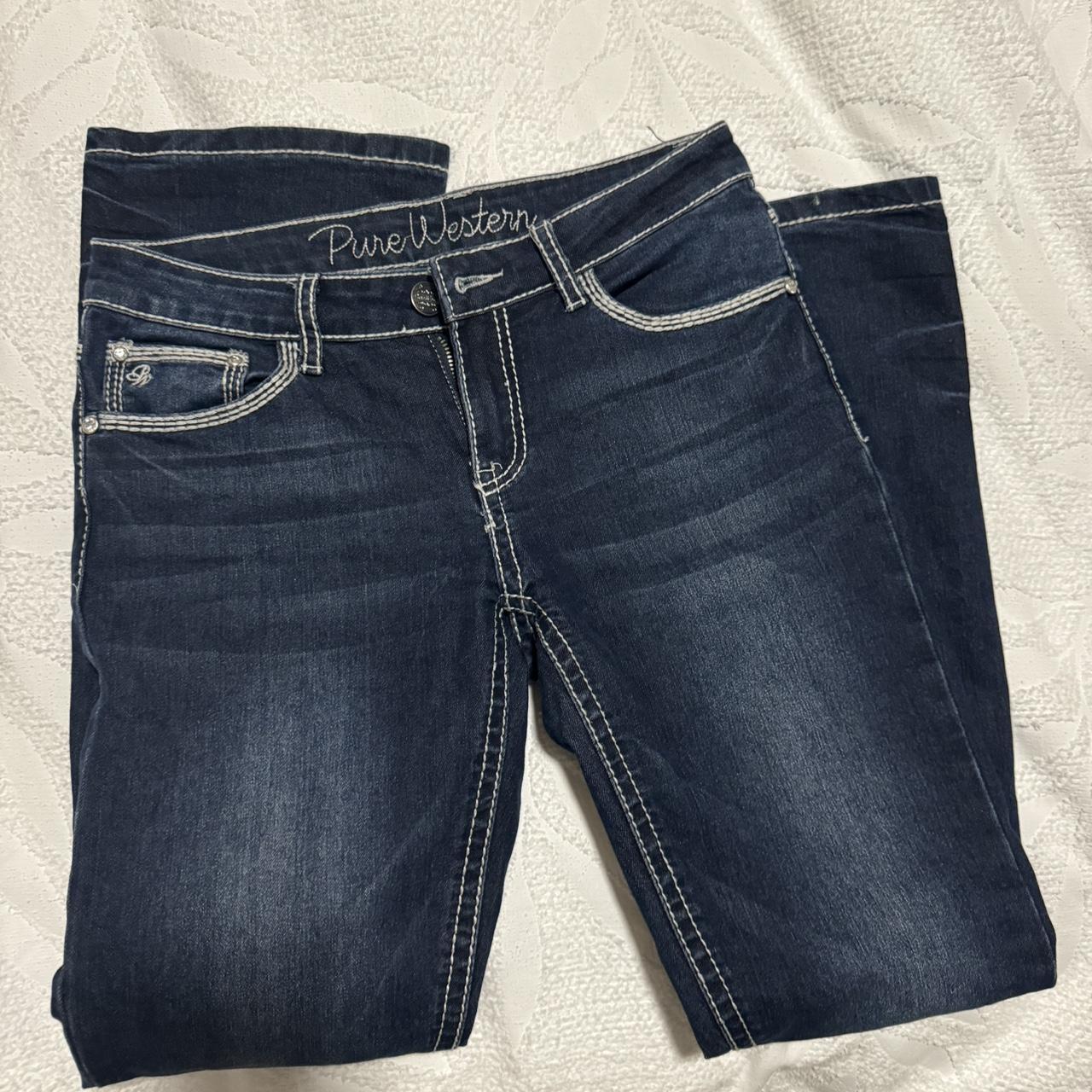 Pure Western Jeans Hardly worn Size 8 - Depop