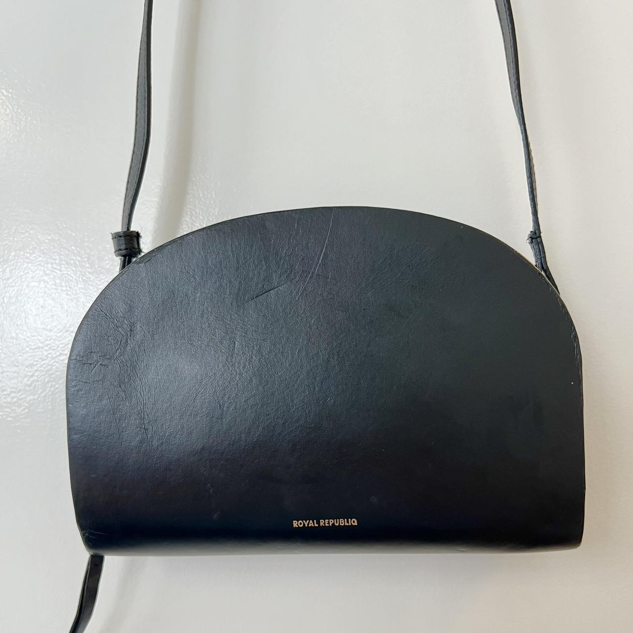 Royal Republiq Leather crossbody bag. Zipper pull... - Depop