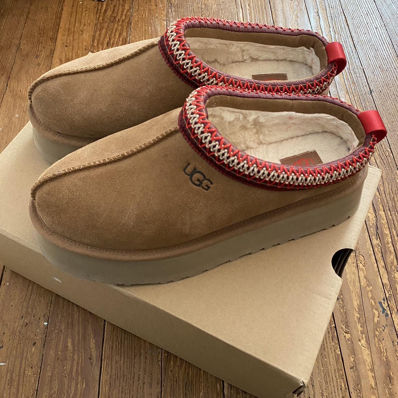 TWO PAIRS OF UGGS PLATFORM TAZZMAN SLIPPERS!!! Size... - Depop