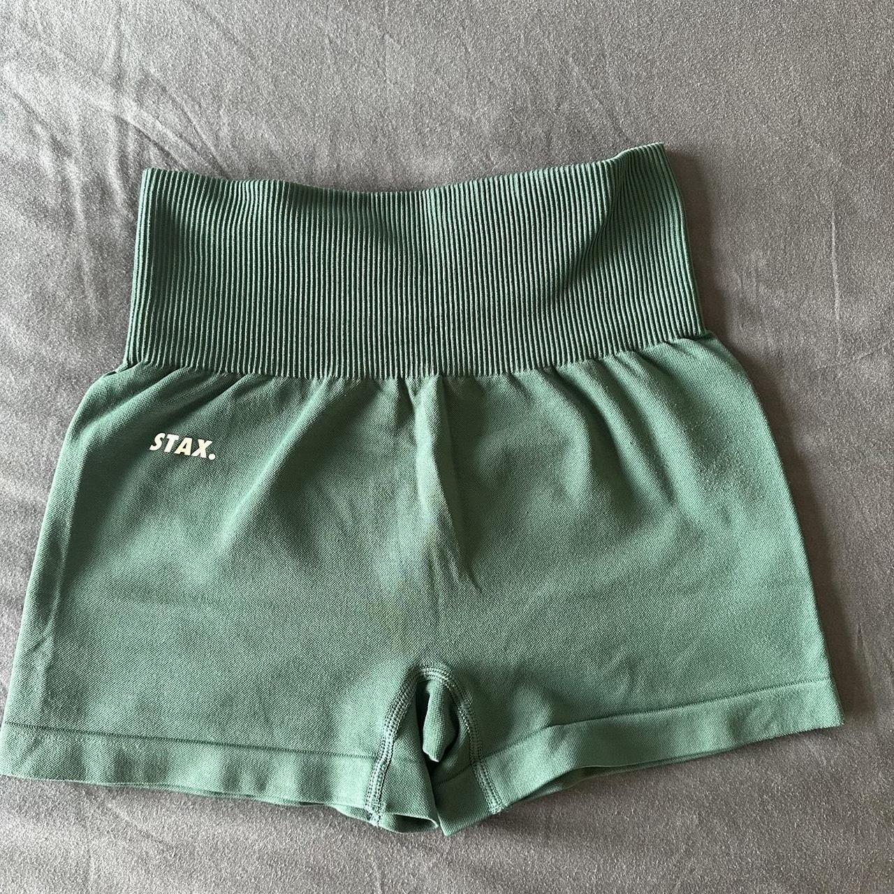 STAX PSF Mini Bike Shorts - Pine Size small, only... - Depop
