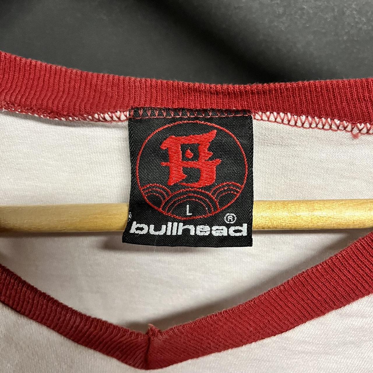 90s y2k Bullhead Long Sleeve Graphic Tee Size L - Depop