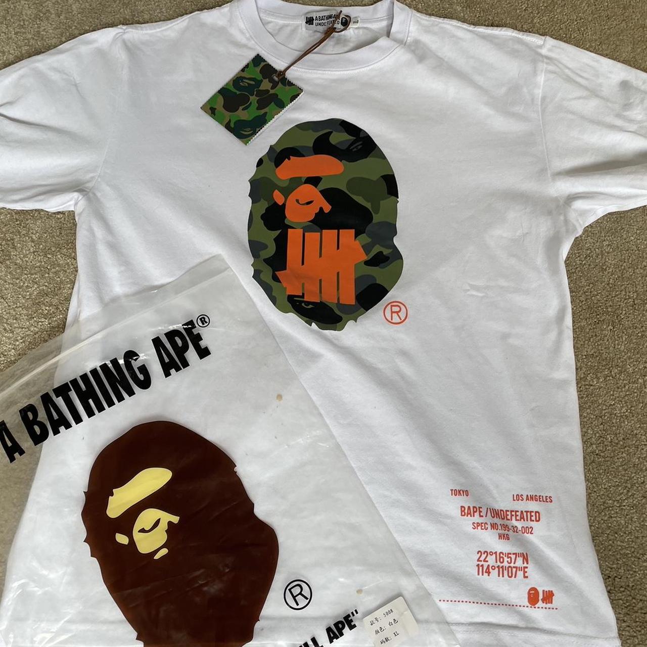 BAPE white t shirt brand new with tag and bag #bape... - Depop