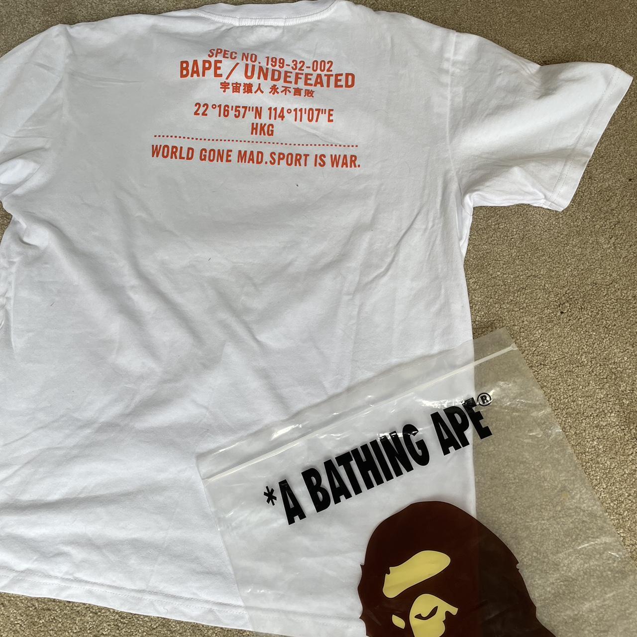 BAPE white t shirt brand new with tag and bag #bape... - Depop