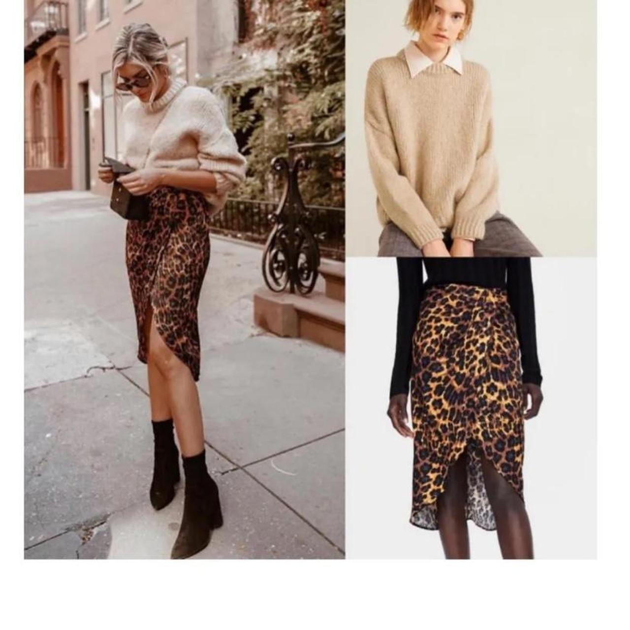 Zara wrap animal skirt size small Great condition - Depop