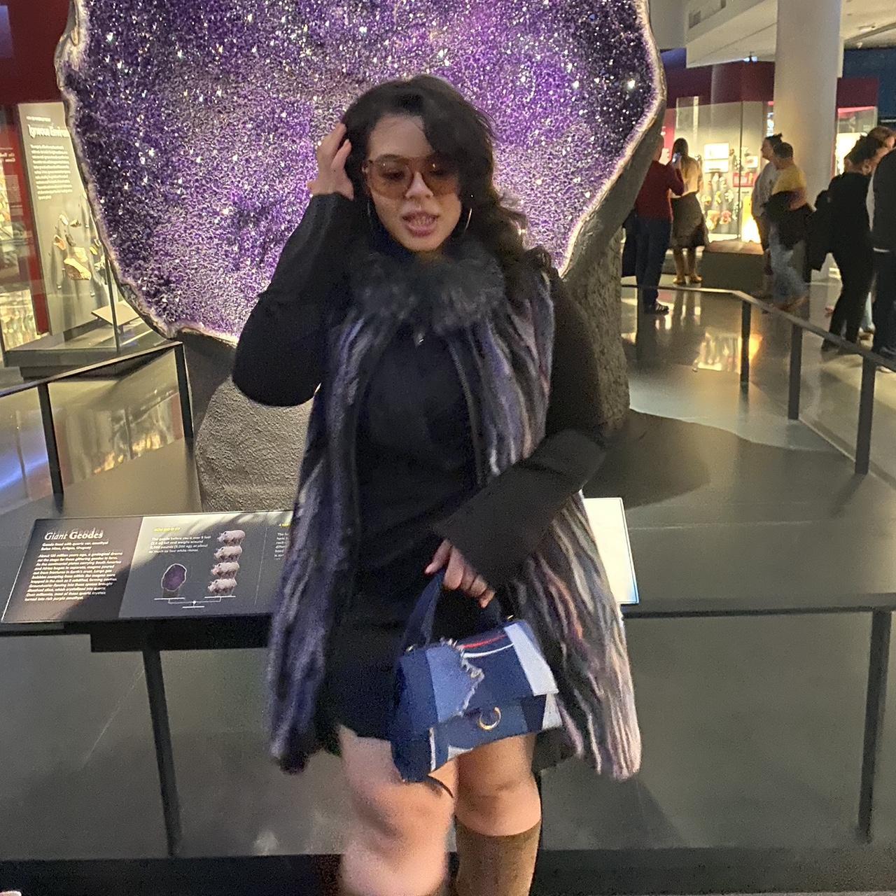 Kara Nikolas multicolor mink vest with fox fur... | Depop