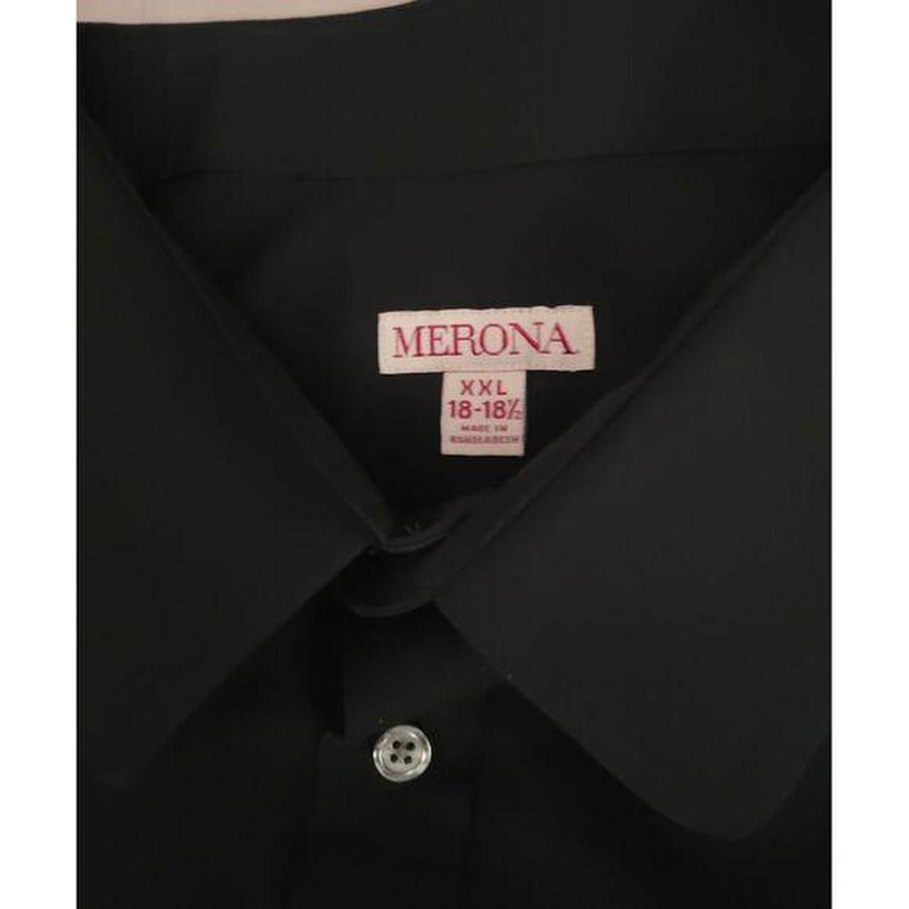 Merona Men's Classic Black Button Down Collared... | Depop