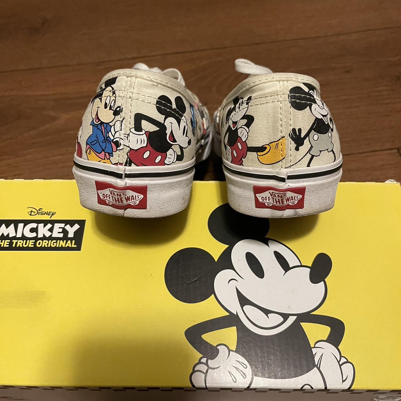 Disney x vans Mickey Mouse vans authentic worn twice... - Depop
