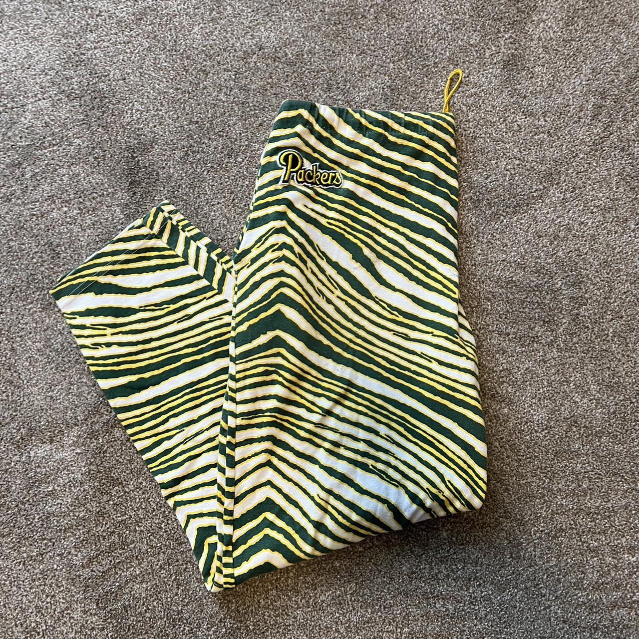 Zubaz Green Bay Packers Zebra Sweatpants SZ L #zubaz... - Depop