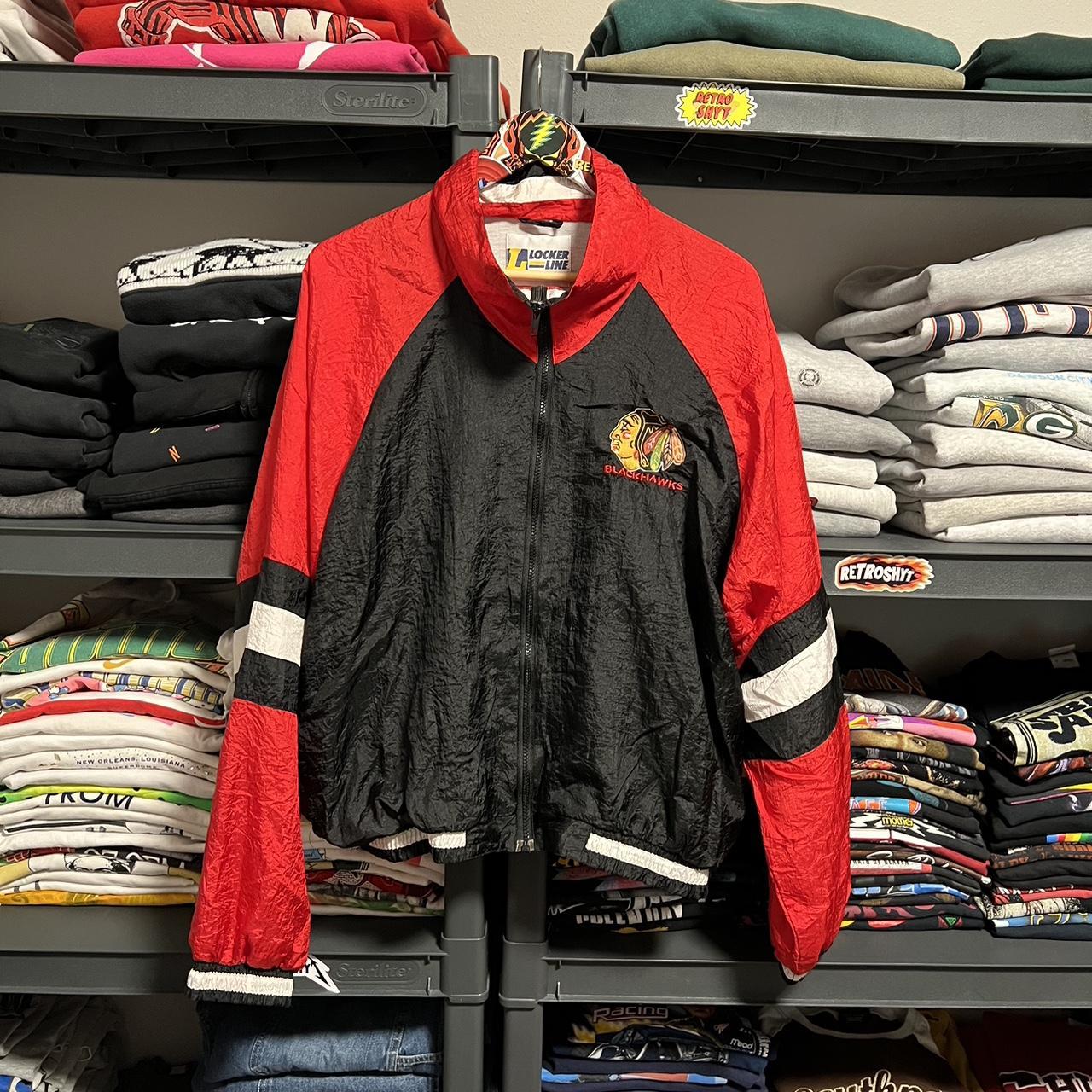 Vintage 90s Chicago Blackhawks Locker Line... - Depop