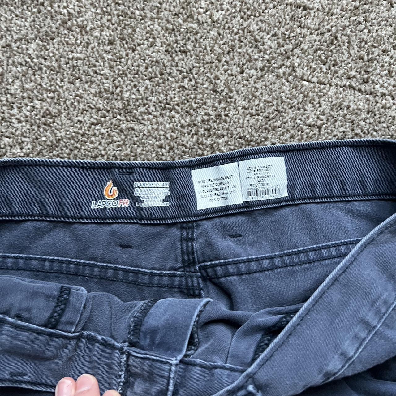 Dark blue fire resistant work pants Size 34x34 Have... - Depop