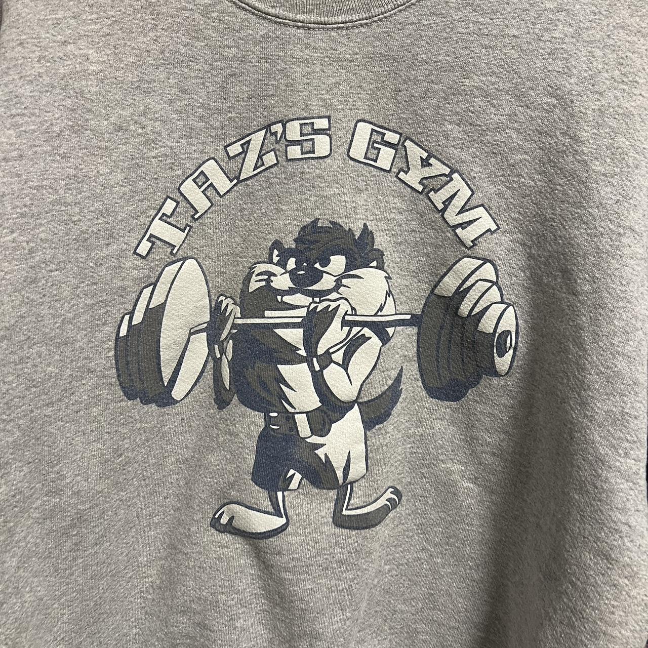 Taz’s Gym Sweatshirt SZ Large #taz #looneytunes - Depop