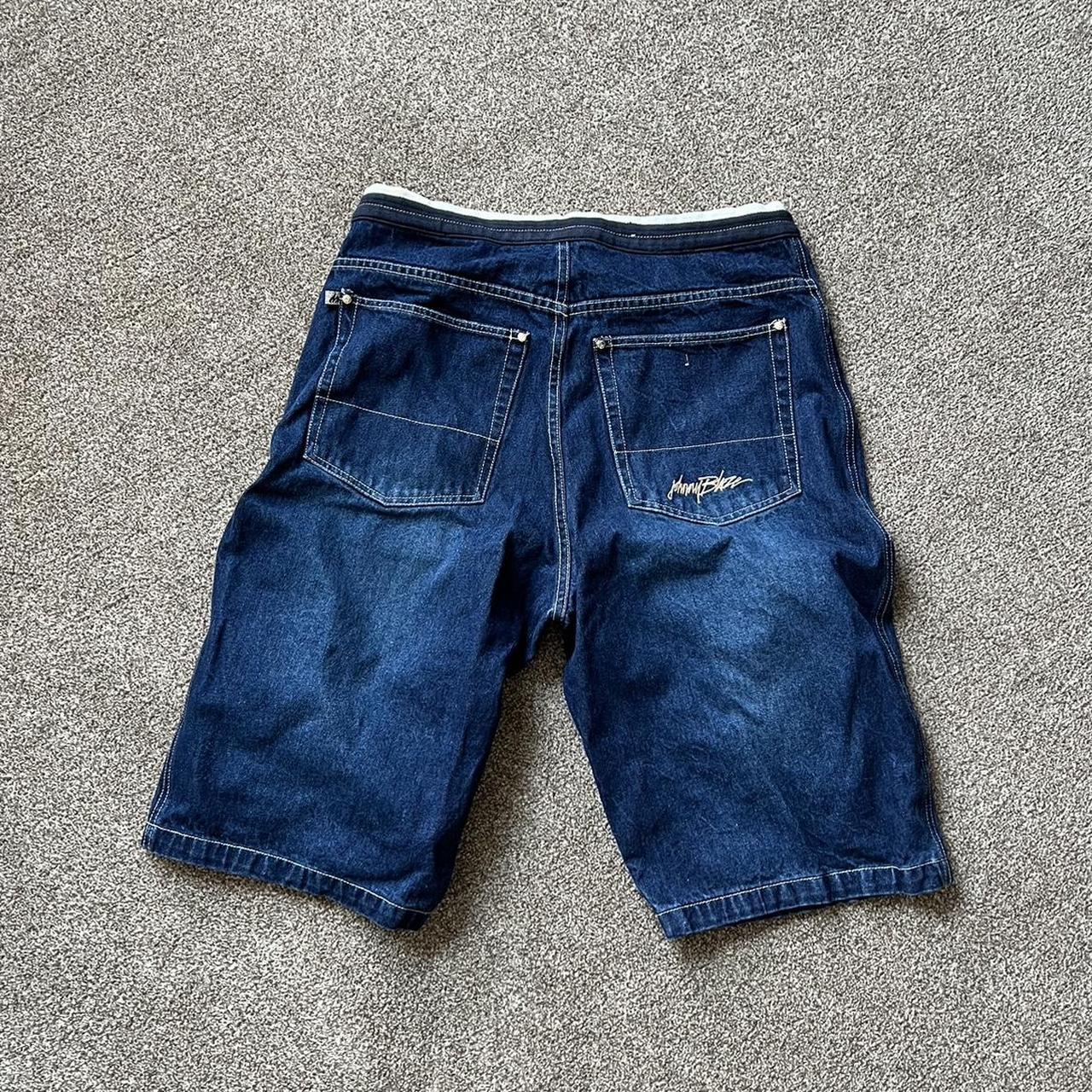 Dark blue denim Johnny Blaze jorts Size mens... - Depop