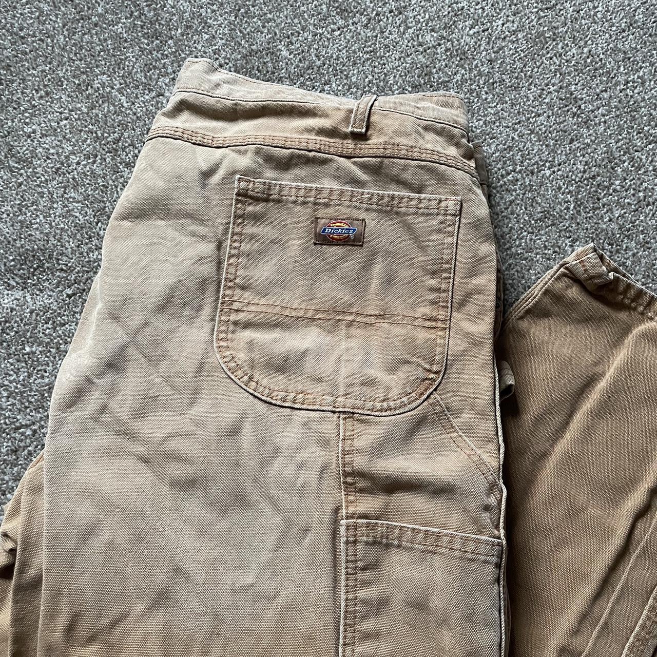 Sun Faded Dickies Khaki Work Pants Size Depop