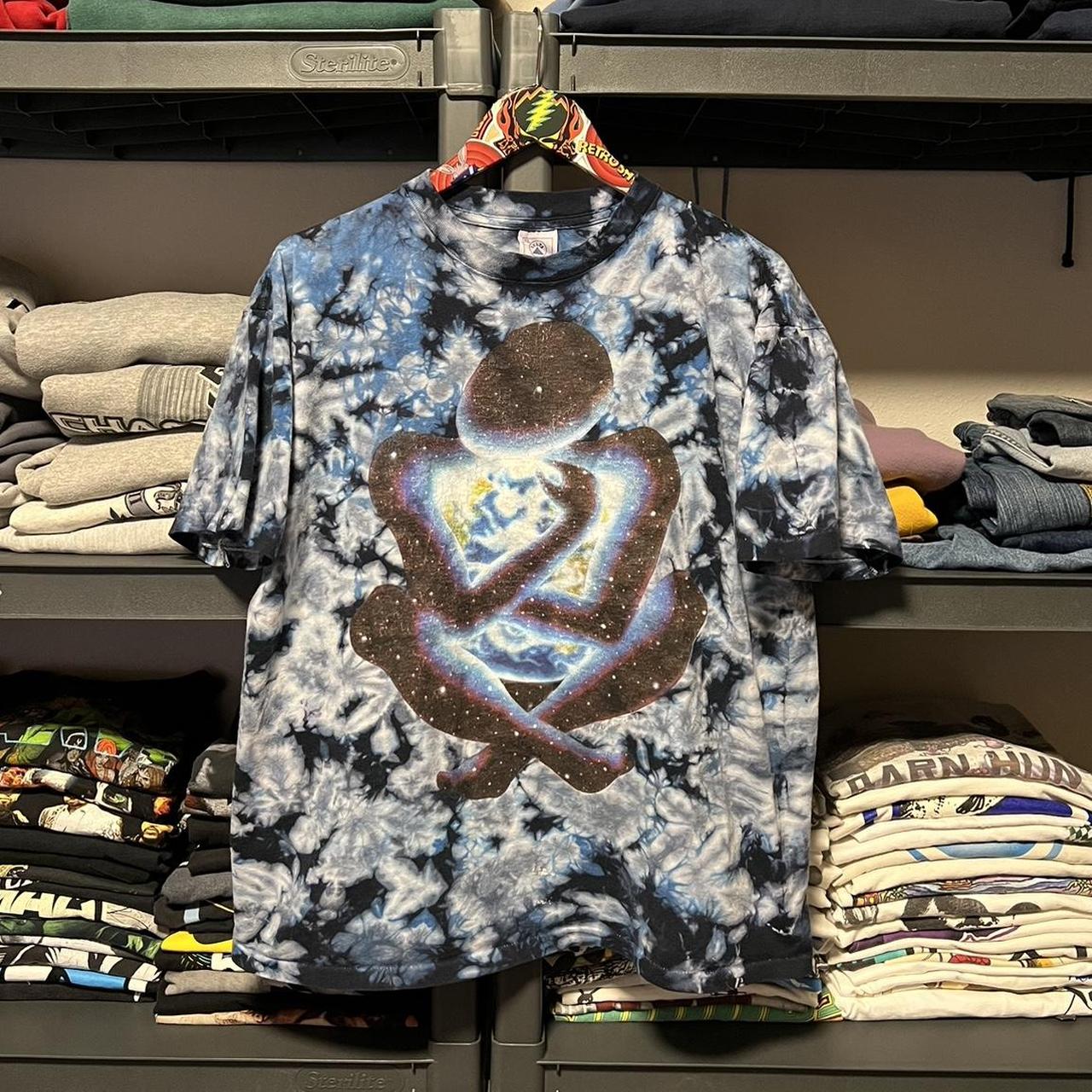 Tye Dye Earth Alien Tee SZ XL 📐23” x 27” - Depop