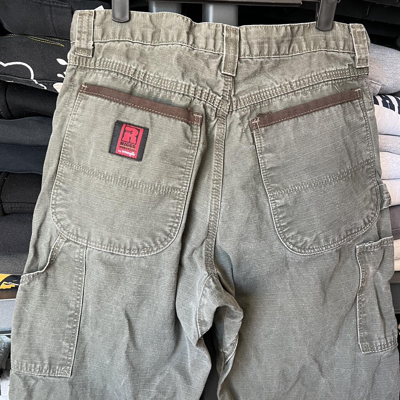 Wrangler Ripstop Double Knees Work Pants Brown SZ 31/32 - Depop