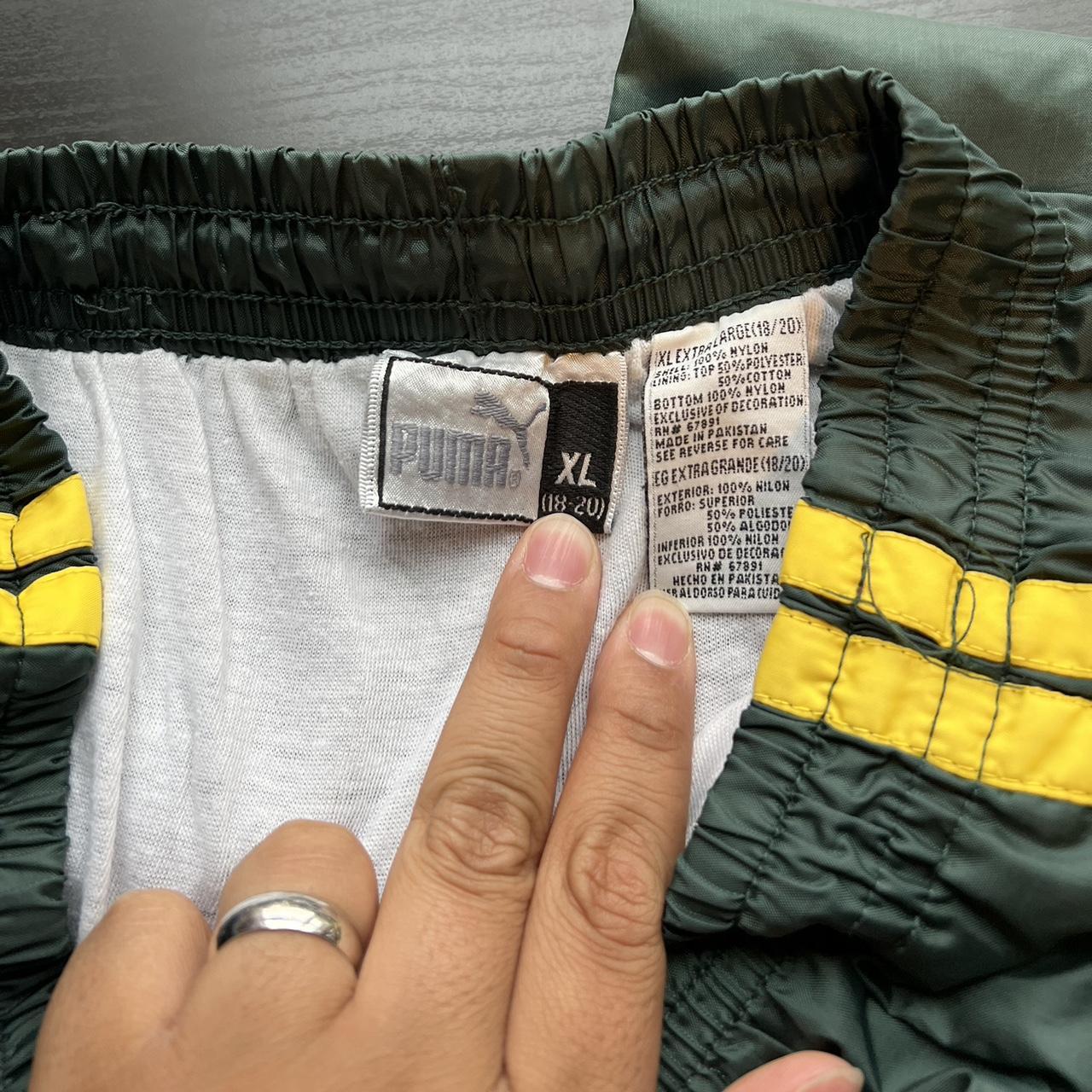 Green Bay Packers Convertible Nylon Sweats Puma - Depop