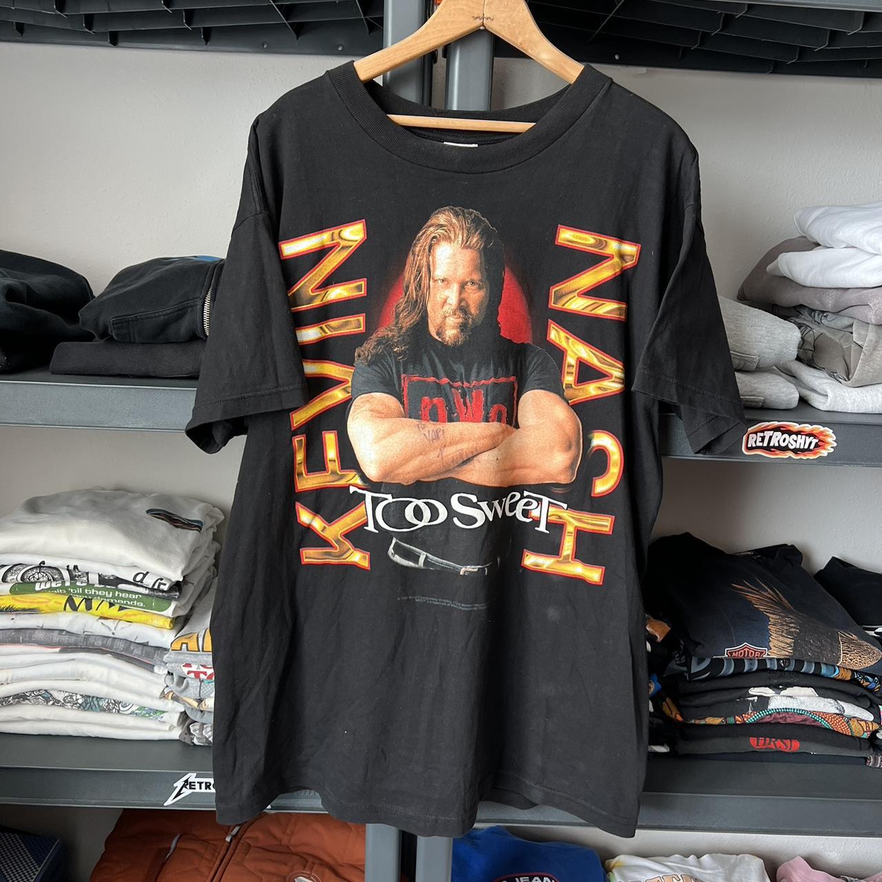 Kevin Nash NWO 1998 Tshirt Signed btw Kevin Nash SZ L - Depop