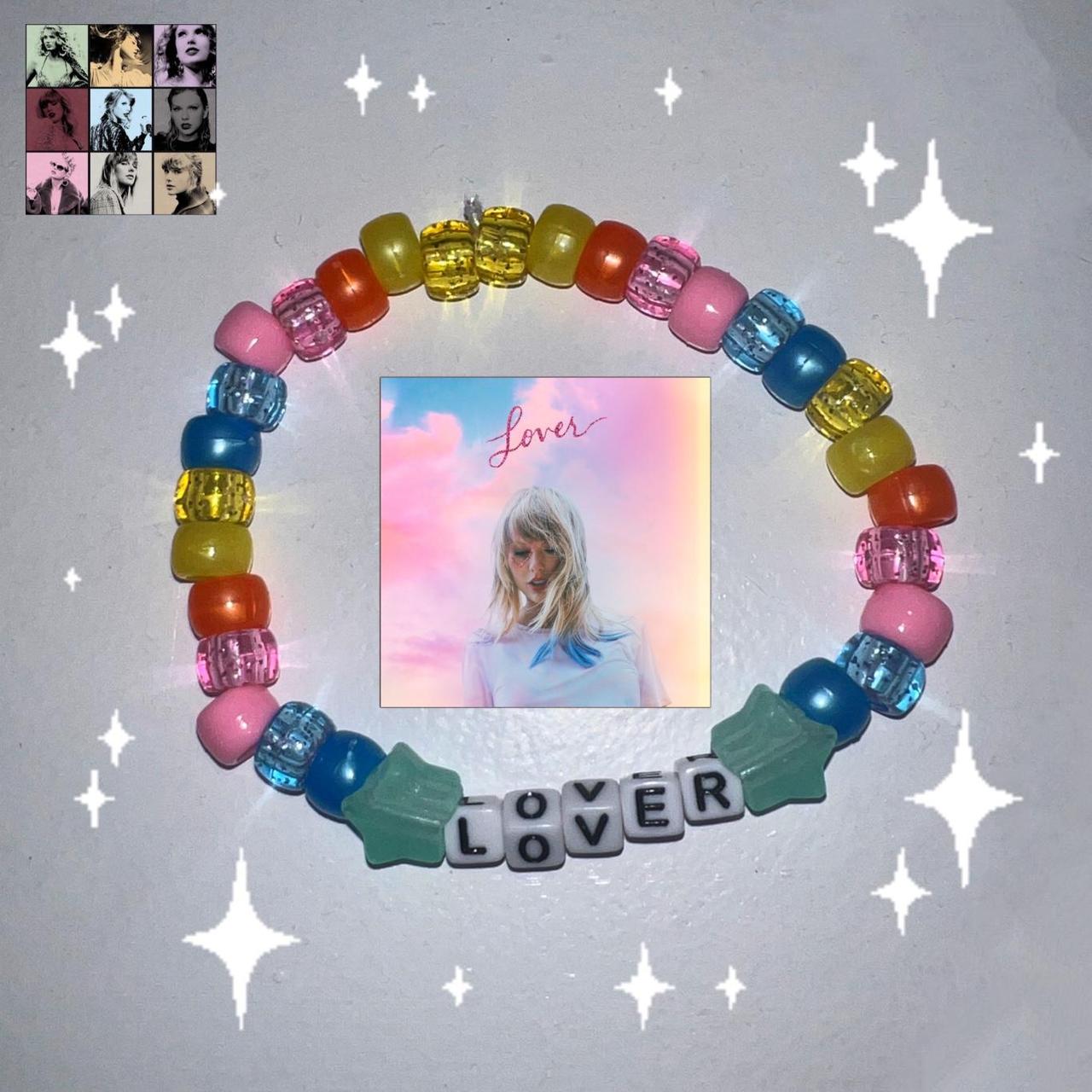 taylor swift lover kandi bracelet (inspired by the... - Depop