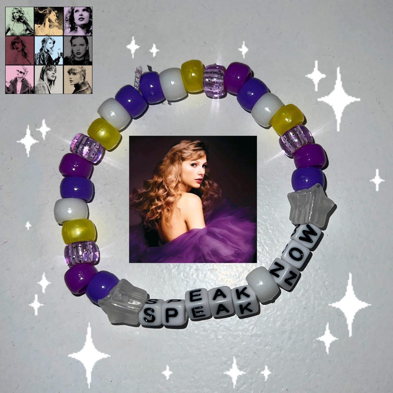 taylor swift speak now kandi bracelet (inspired by... - Depop