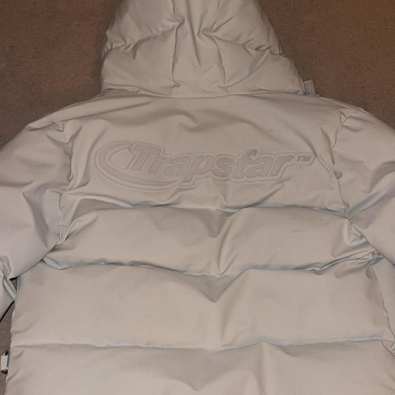 Grey Trapstar hyperdrive puffer jacket used but in... | Depop