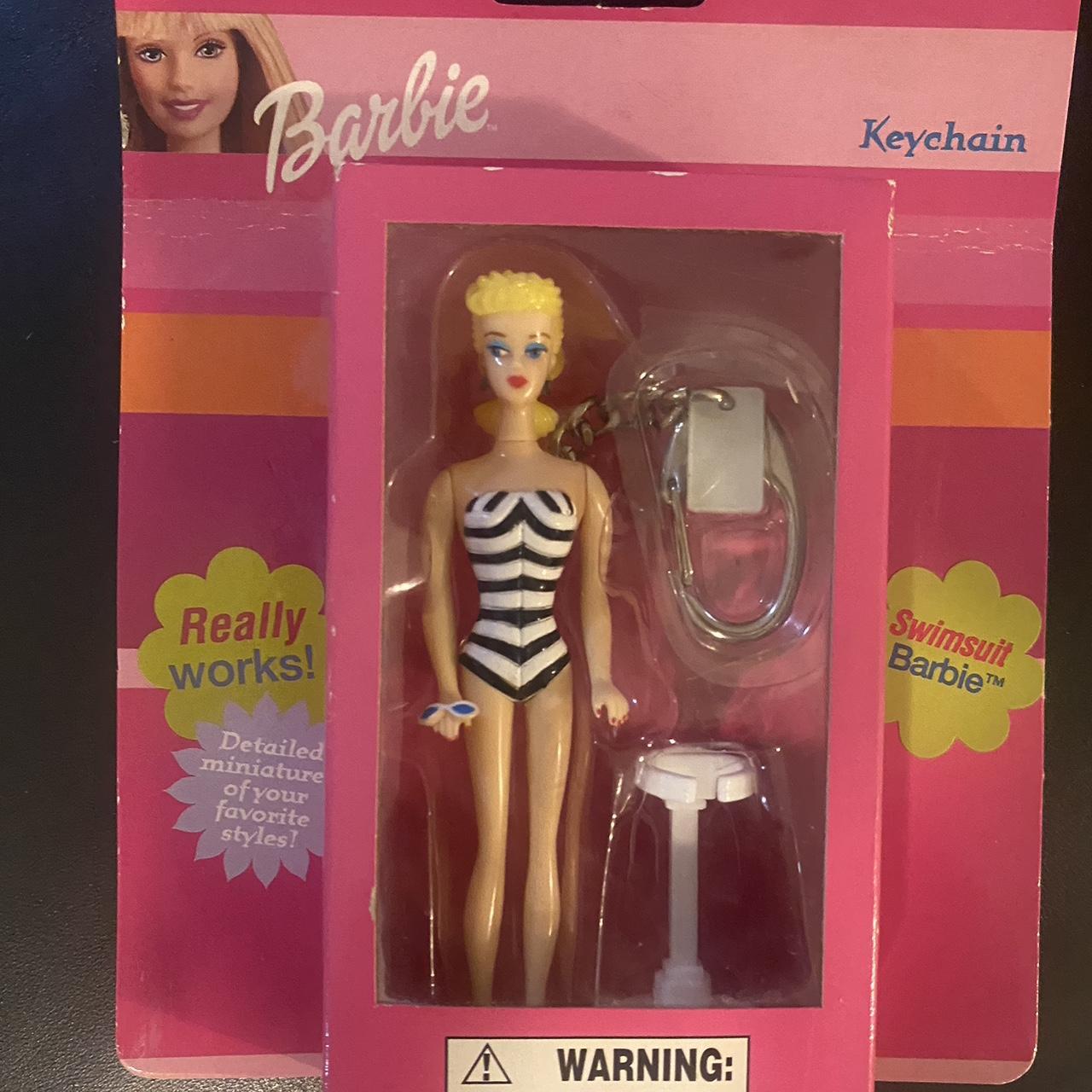 Mini Swimsuit Barbie Keychain 2001 Basic... - Depop