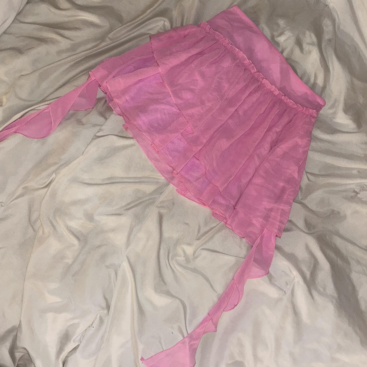 pink jellyfish skirt #ruffle #coquette | Depop
