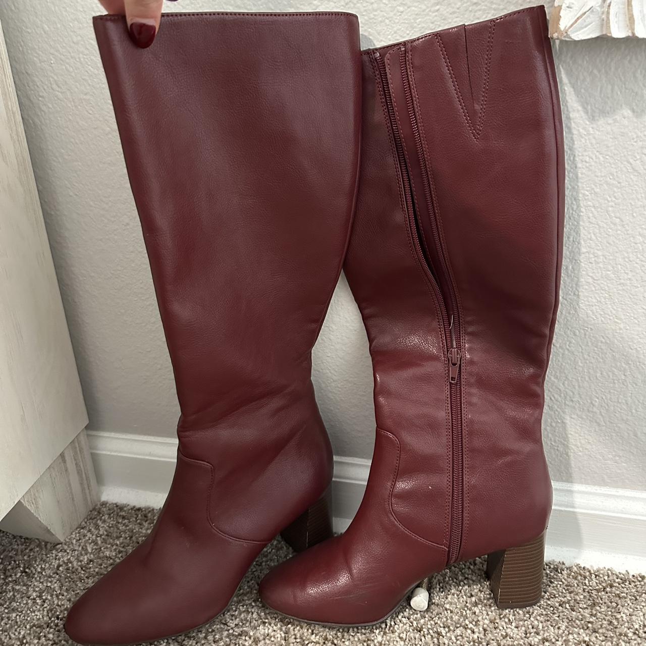 LOFT maroon boots women’s size 7 - Depop