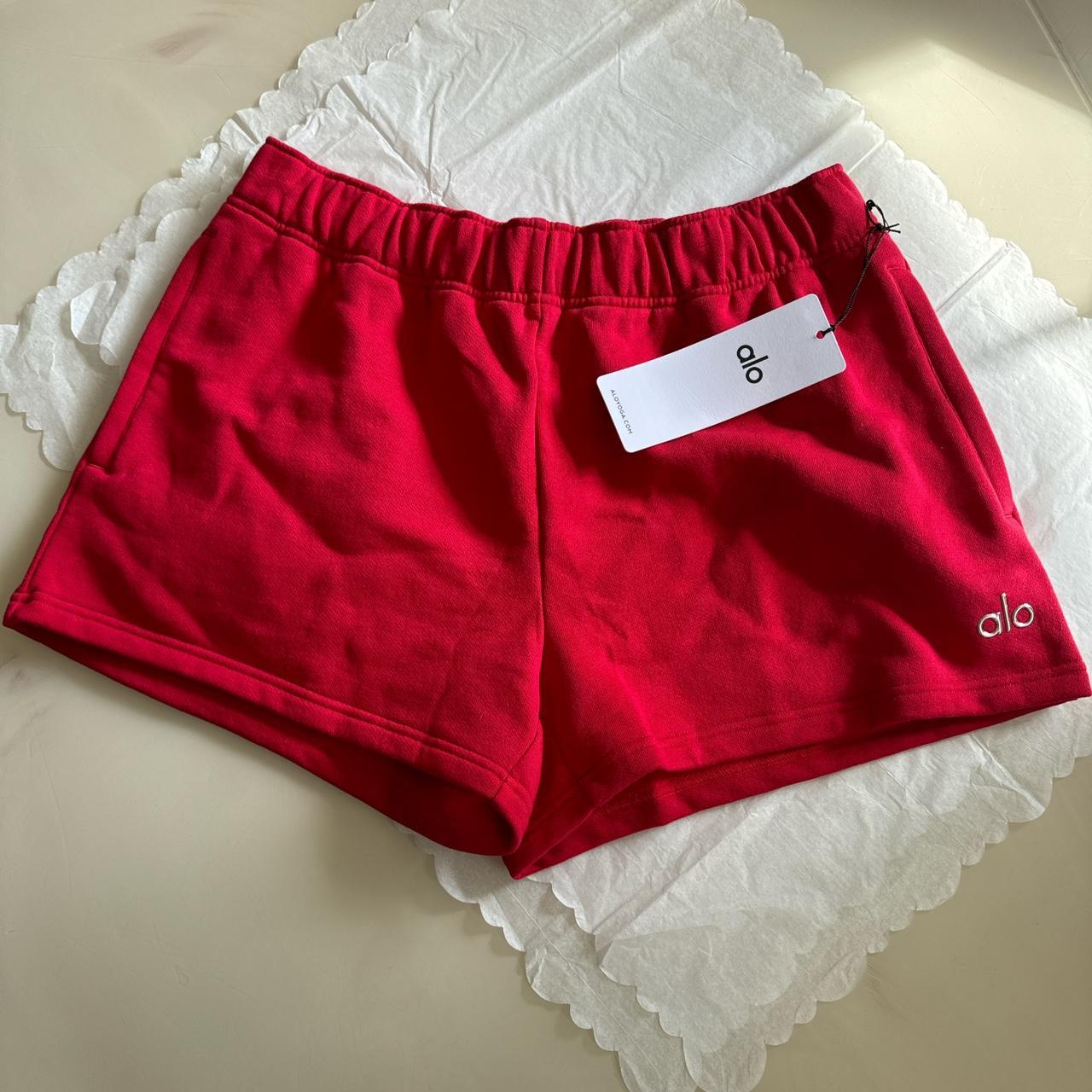 NWT ALO BOLD RED ACCOLADE SHORT -brand new with... | Depop