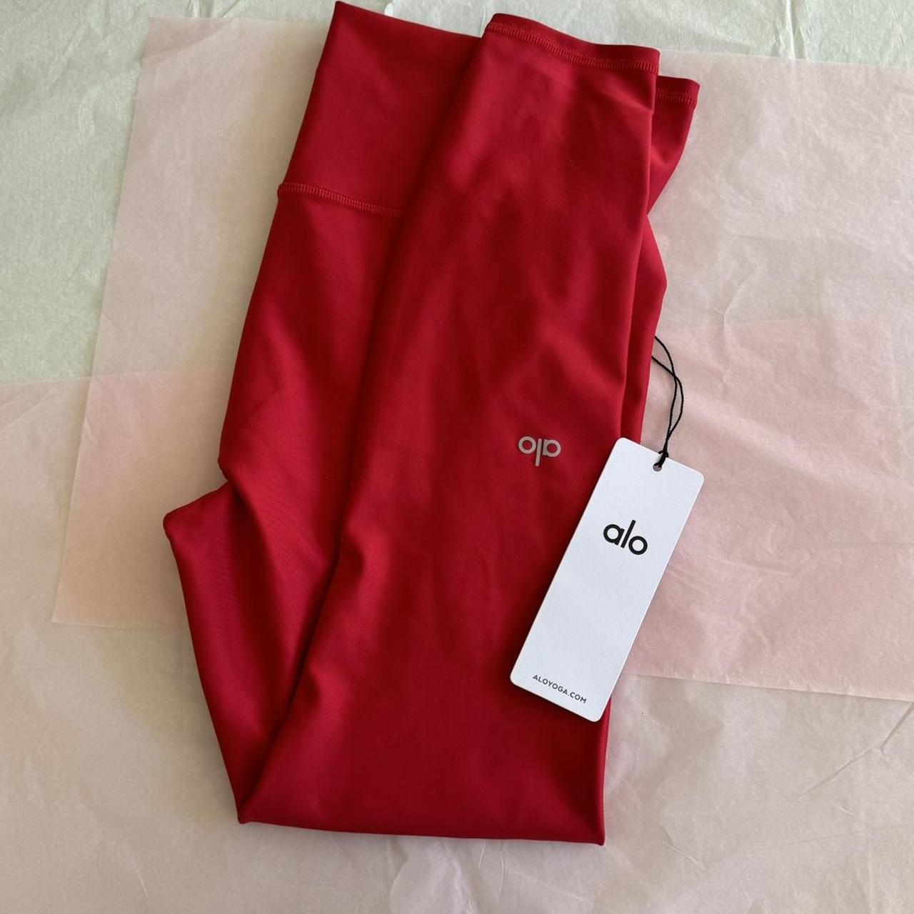 NWT ALO BOLD RED ⅞ AIRLIFT LEGGING -brand new -sold... | Depop