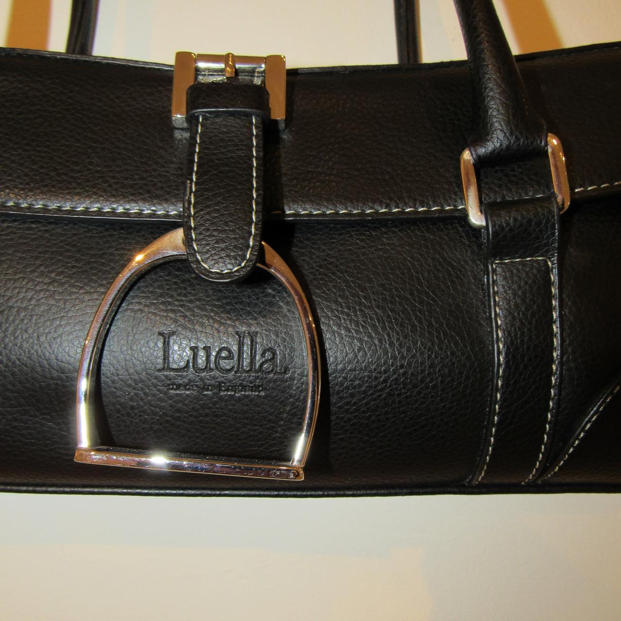 Y2K LUELLA BLACK LEATHER SHOULDER BAG Luella... - Depop