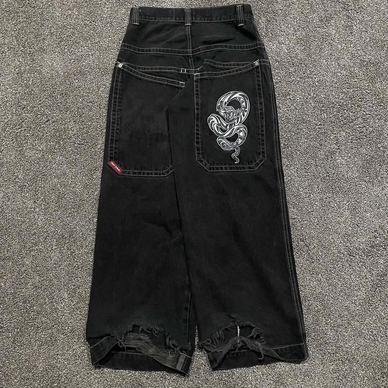 jnco jean tribal snake embroidery Super cool pair... - Depop