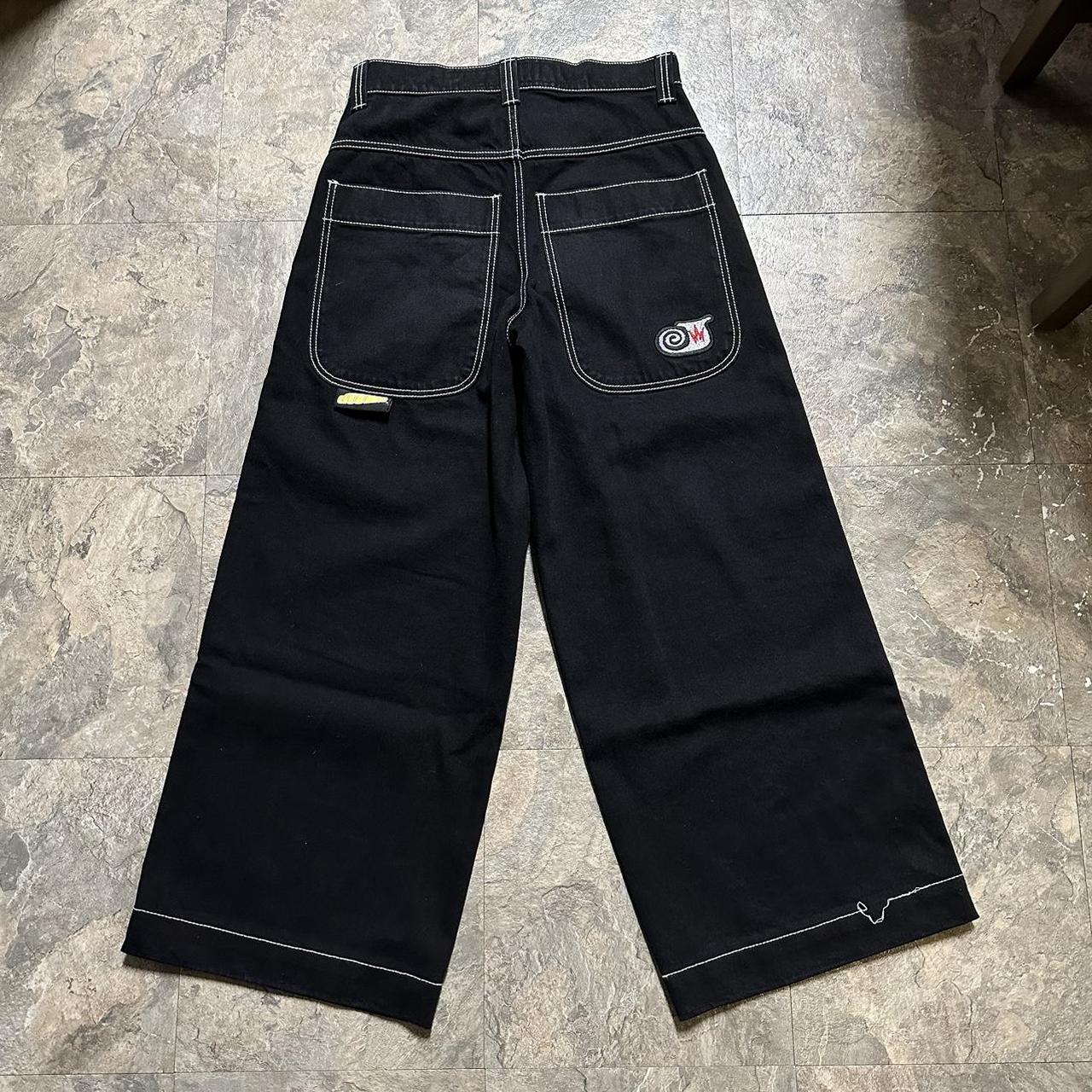 Jet Black Jnco Twin Cannon jeans size -... - Depop