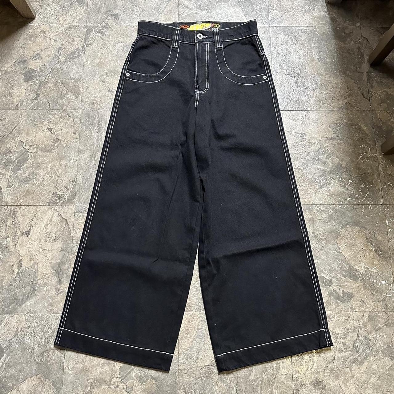 Jet Black Jnco Twin Cannon jeans size -... - Depop