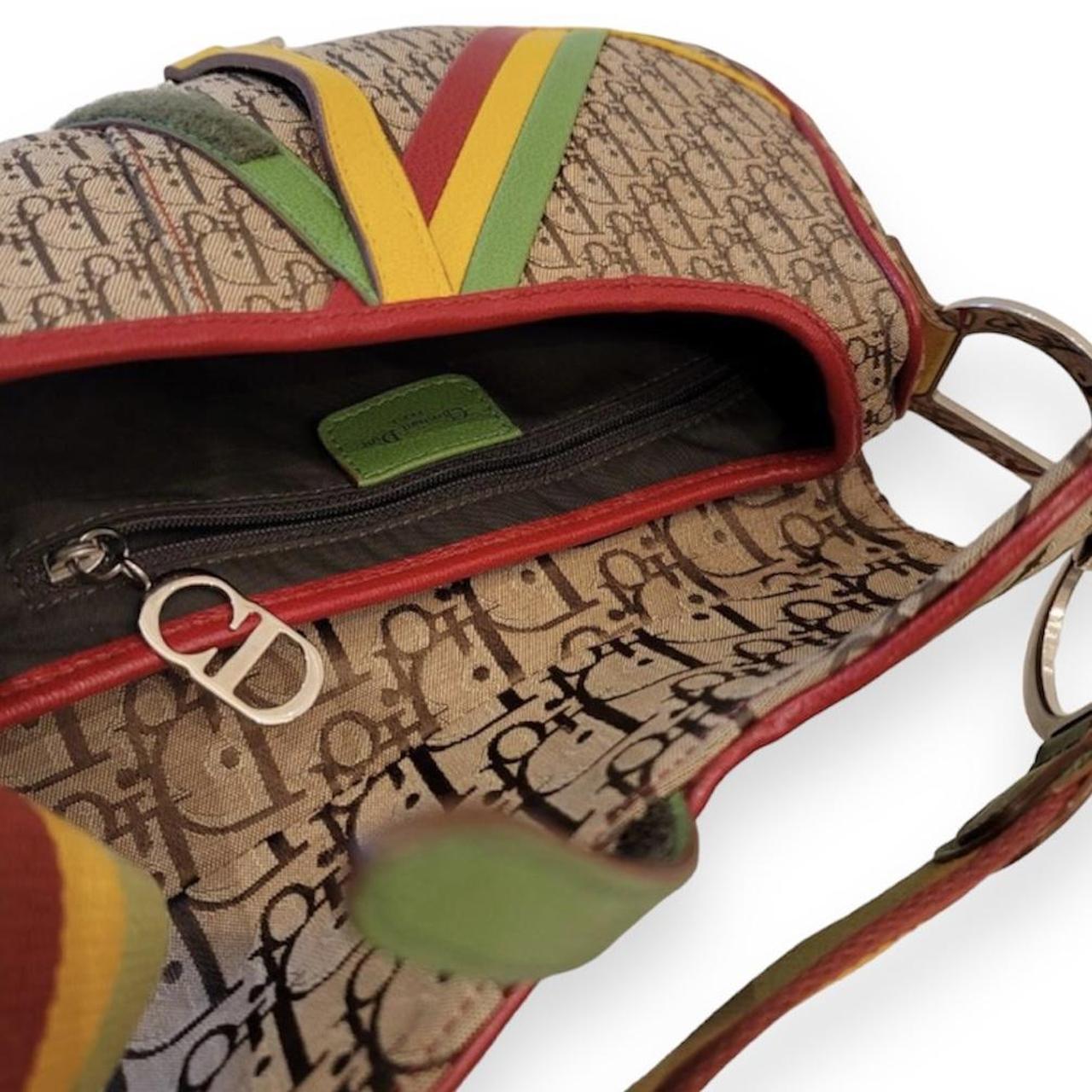 RARE Dior Rasta Saddle Bag 100% Authentic Brand:... - Depop