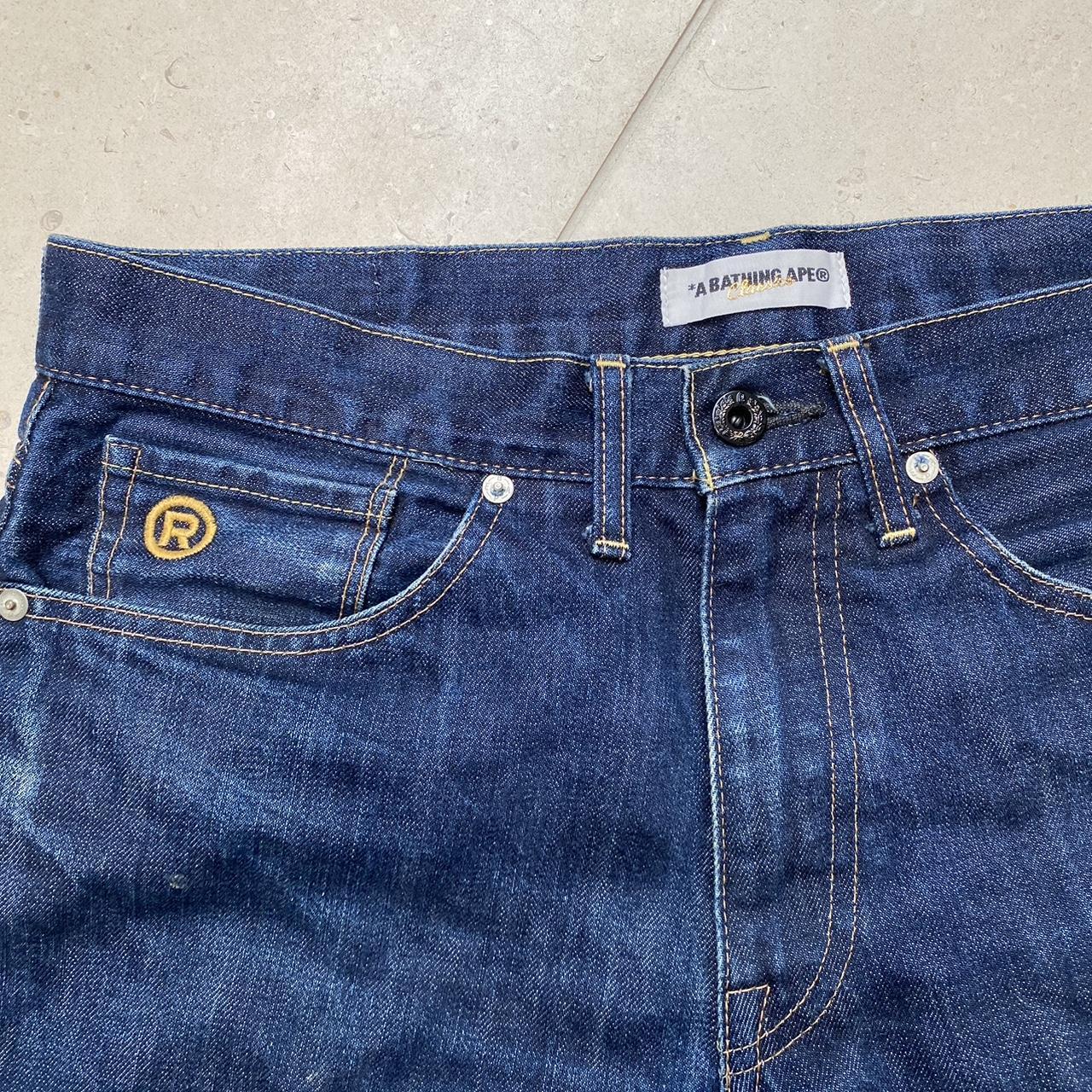 bape king jeans regular fit size M (32x32) good... - Depop