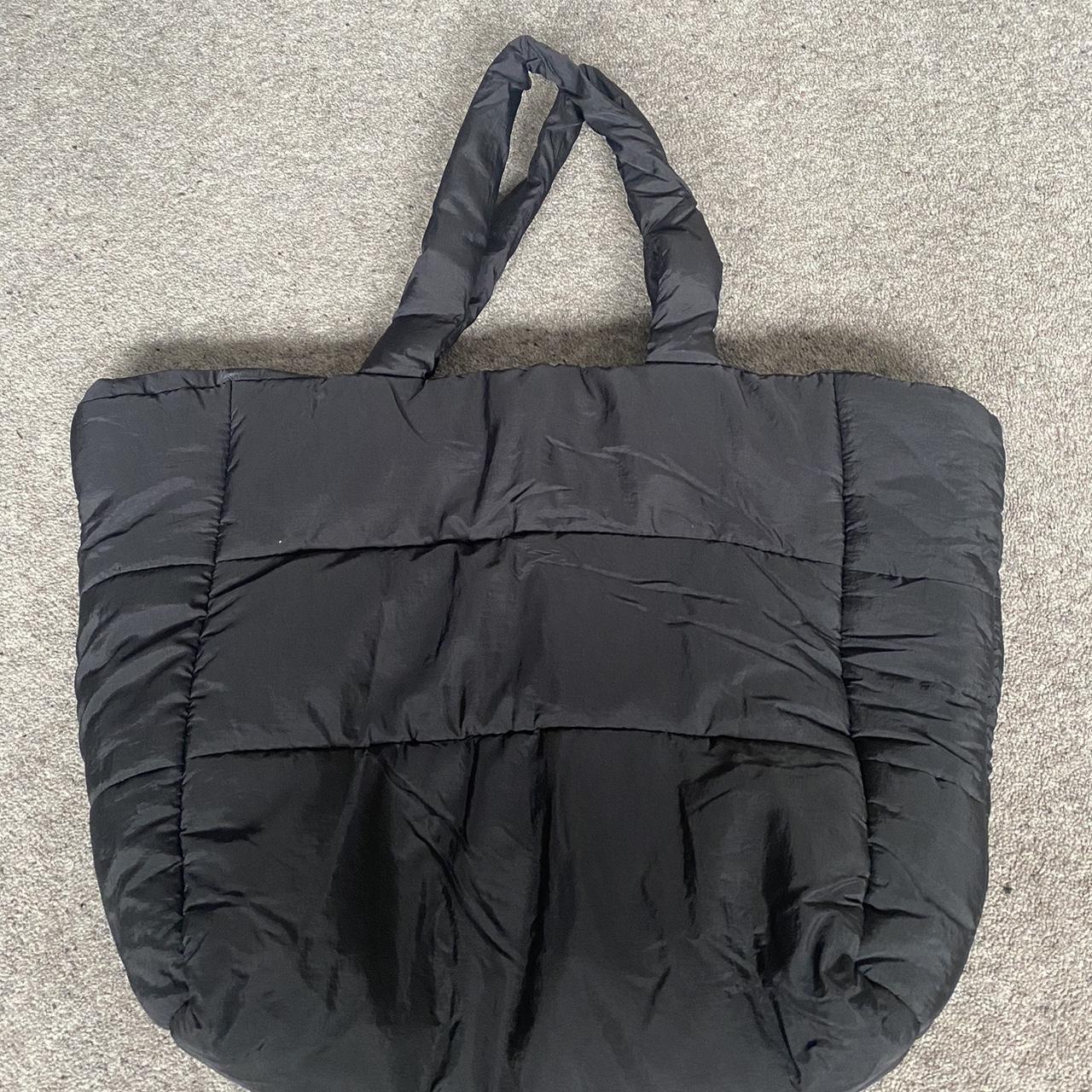 black cushioned primark tote bag never used... - Depop