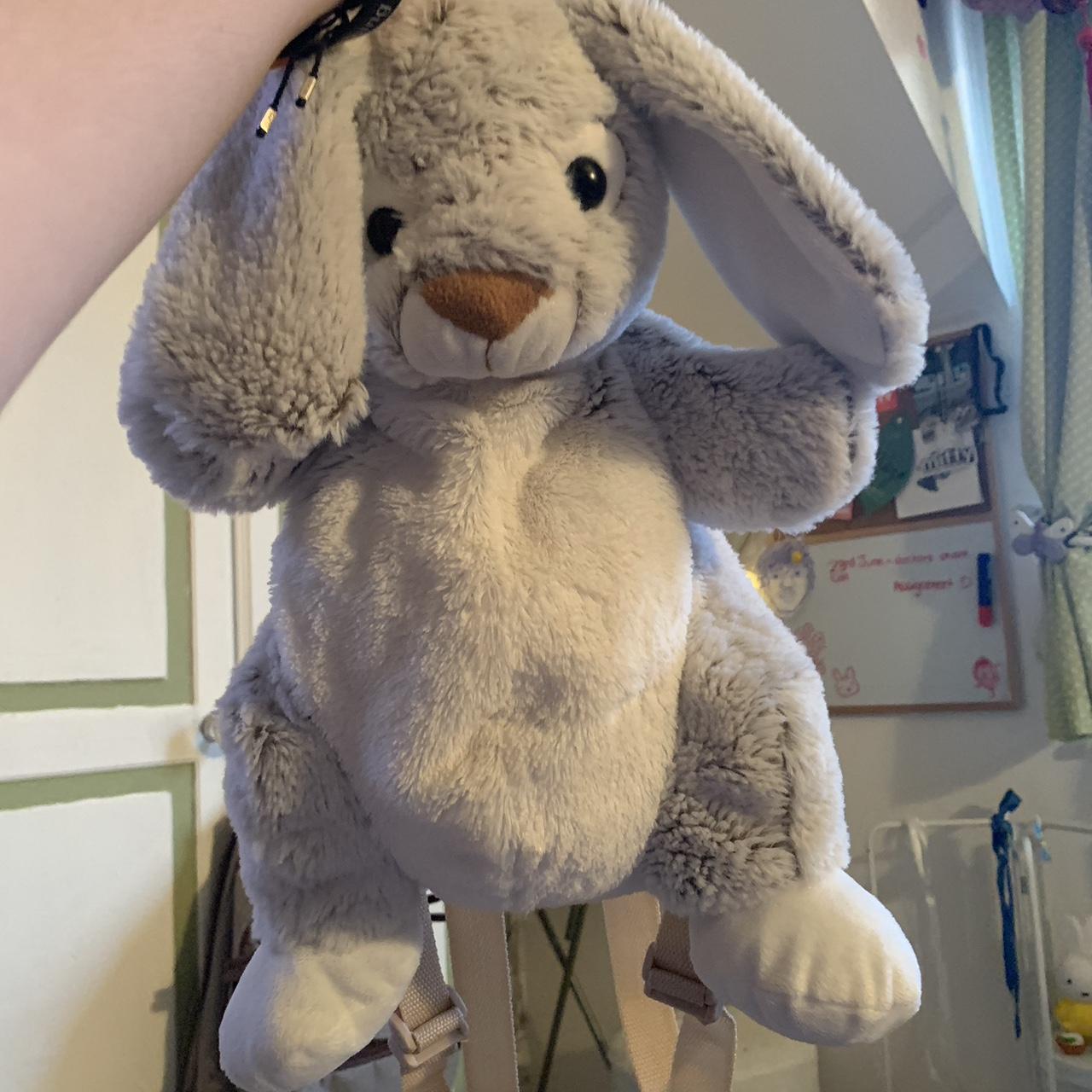 bunny plush backpack - Depop
