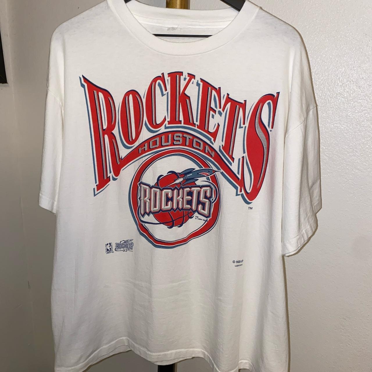 Vintage Houston Rockets tee Cut tag fits XL... - Depop