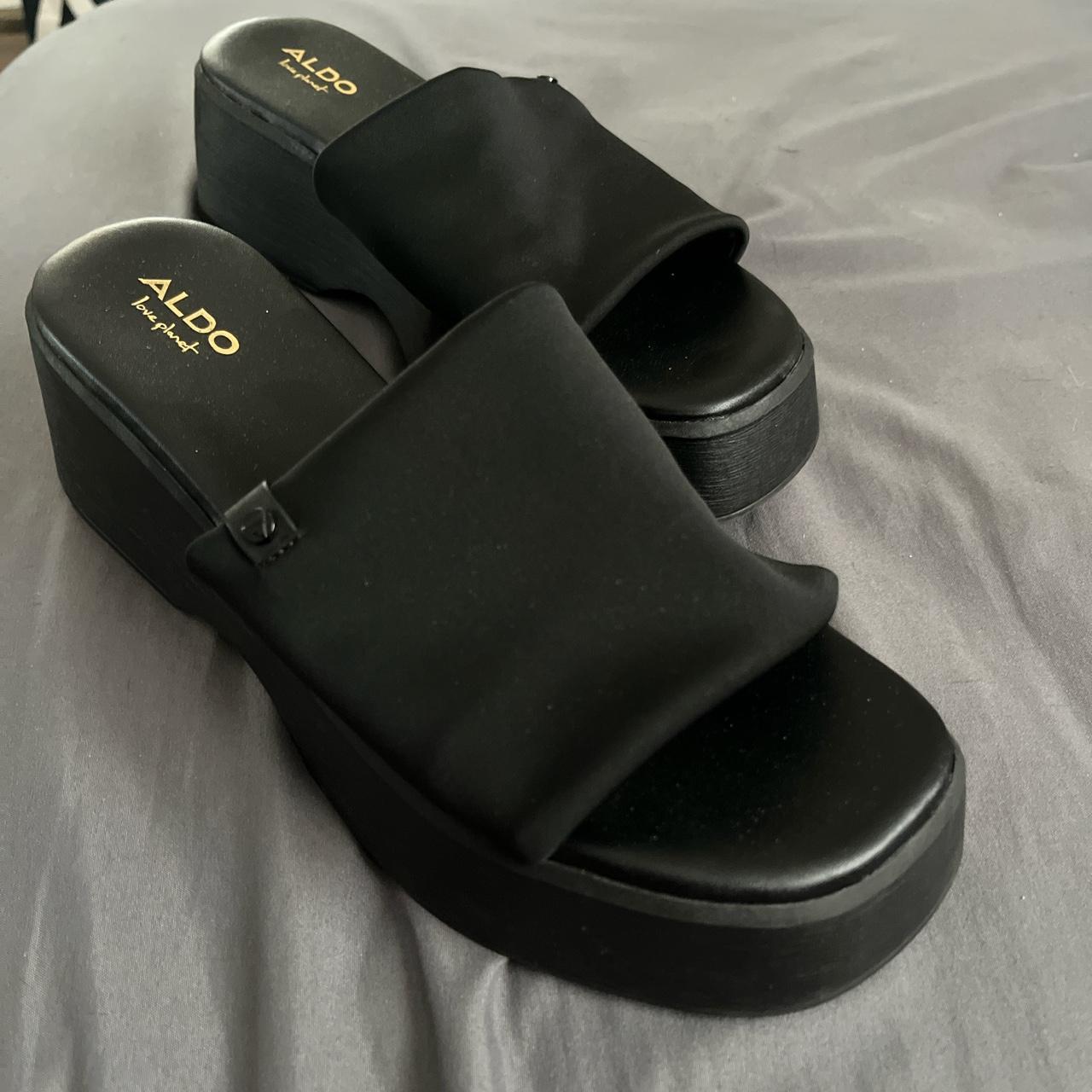 Aldo platform sandals. So cute and comfortable! Just... - Depop