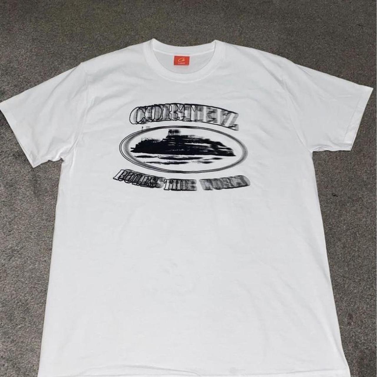 Corteiz blur Alcatraz tee Crtz tee ~ White Size... - Depop
