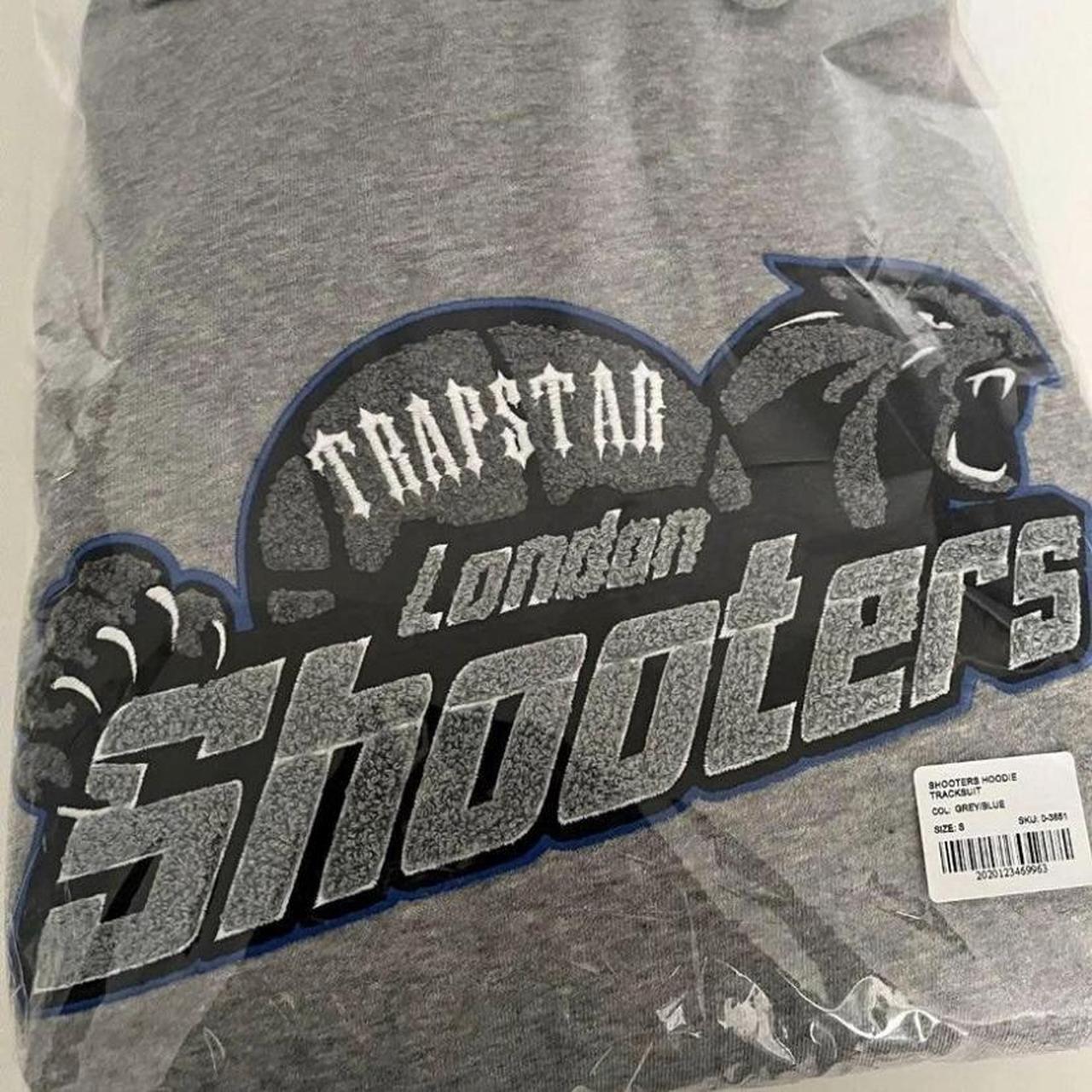 Trapstar shooters tracksuit grey ice flavours - Depop